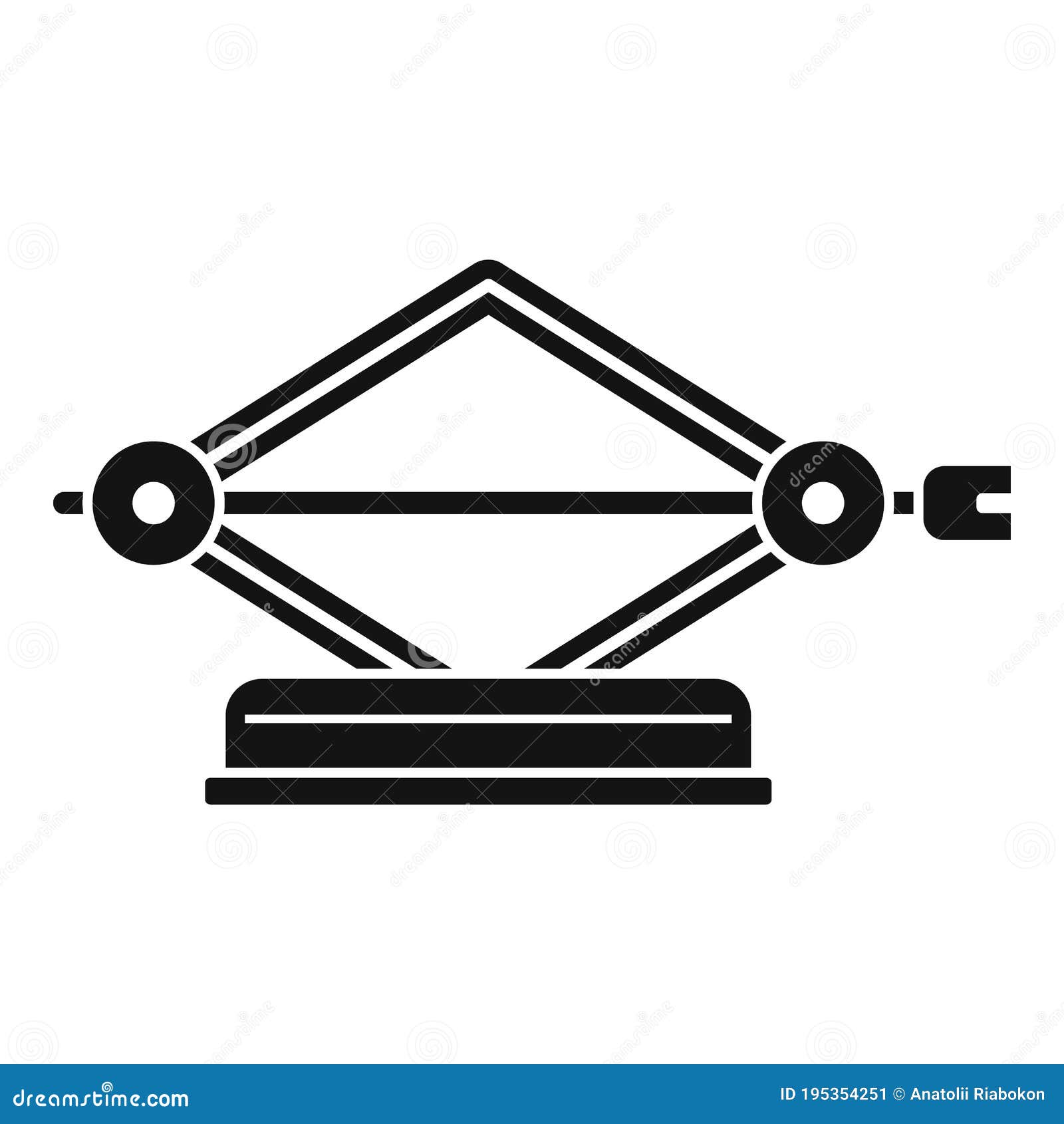 Classic Jack-screw Icon, Simple Style Stock Vector - Illustration of ...