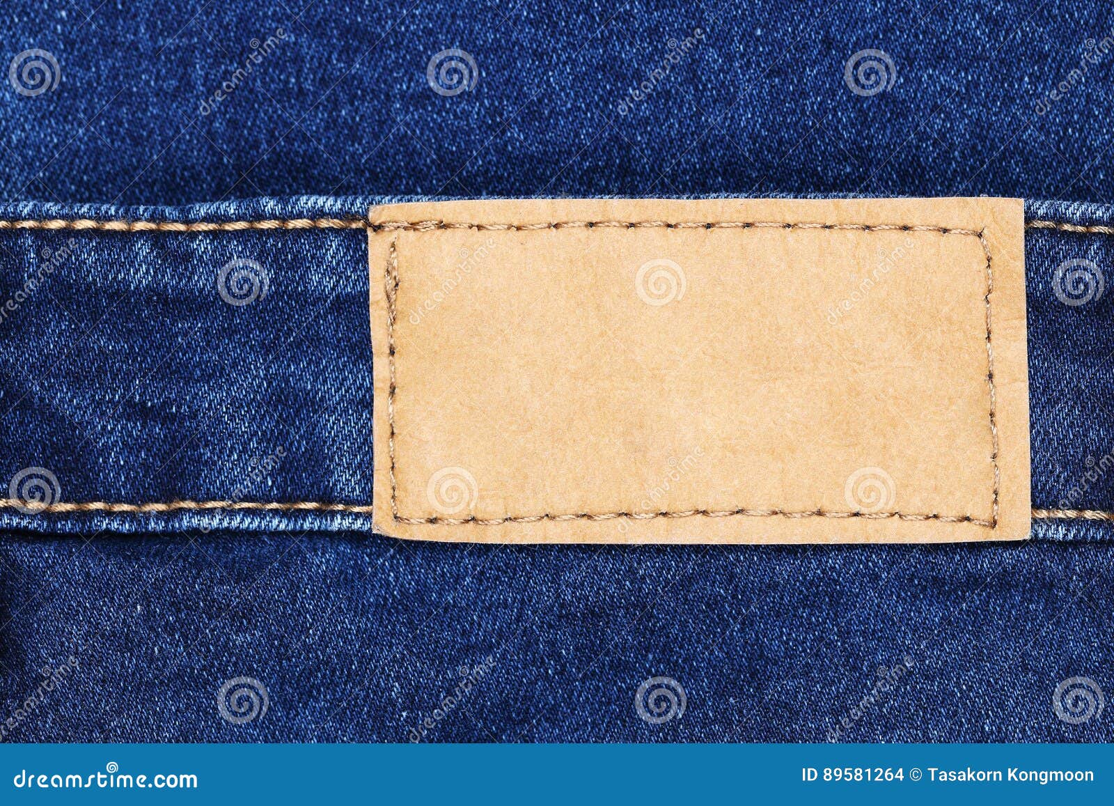 Classic Jeans Label Leather for Pattern and Design Stock Photo - Image ...