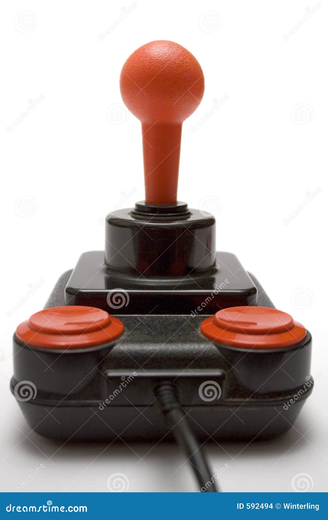 Classic Joystick (Front View) Stock Photo - Image of manage, fire: 592494