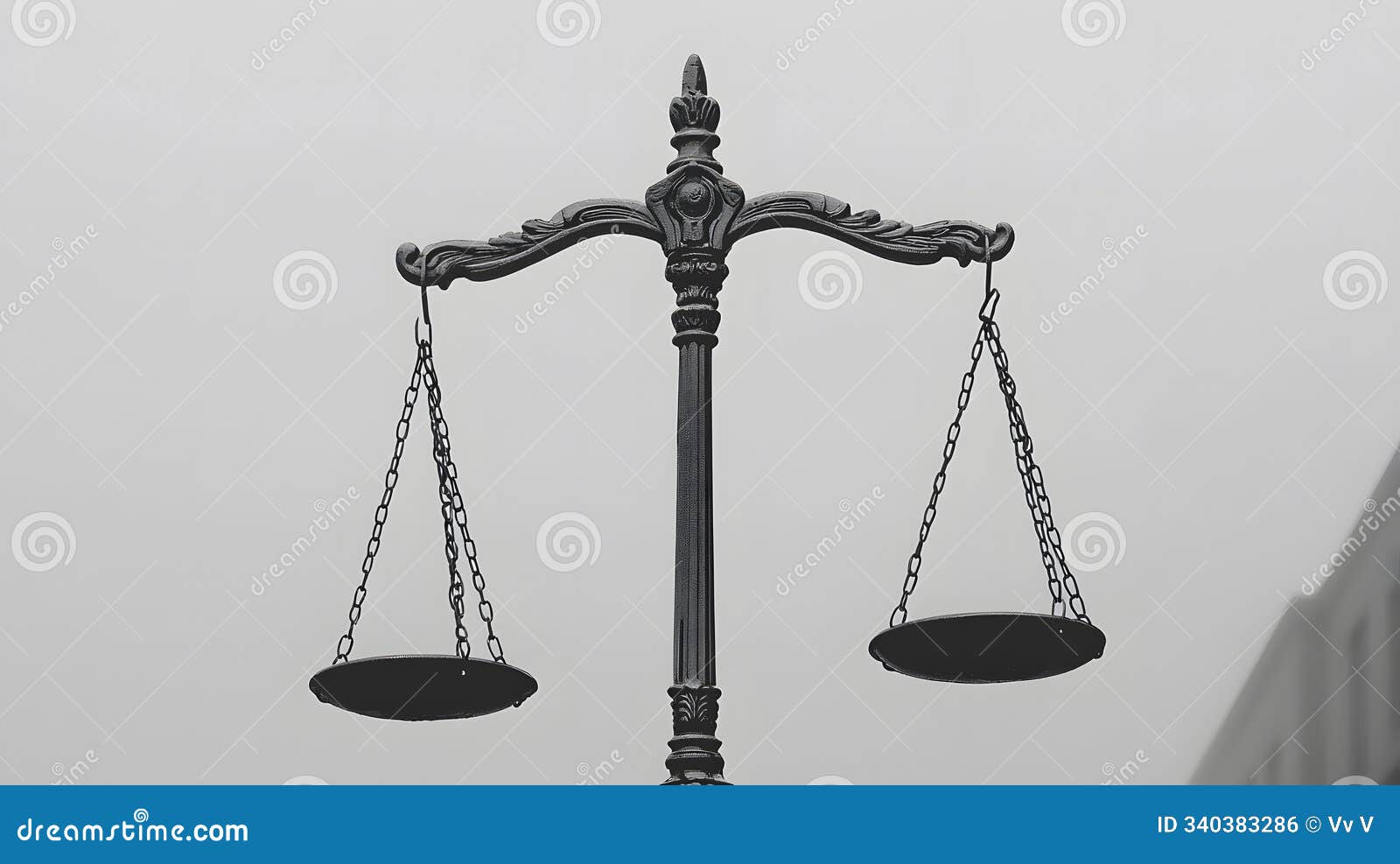 Classic Justice Scale Symbolizing Fairness Stock Photo - Image of ...