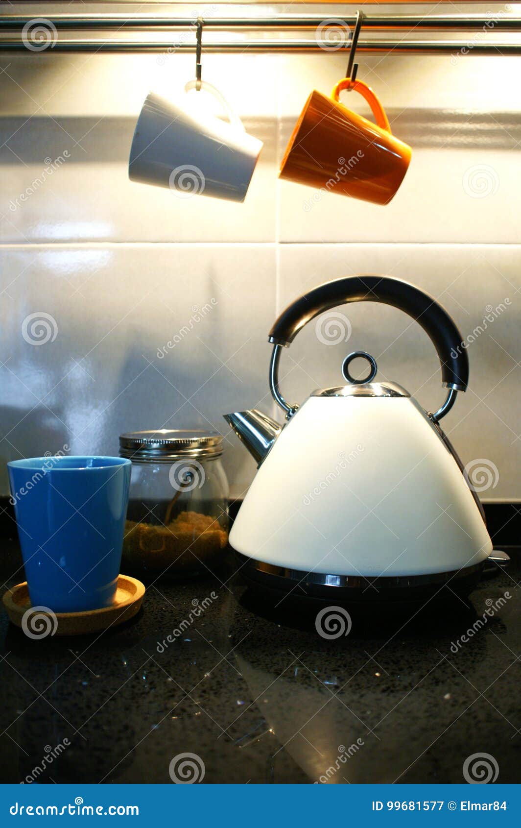 Classic Kettle in Modern Kitchen Stock Image - Image of style, healthy ...