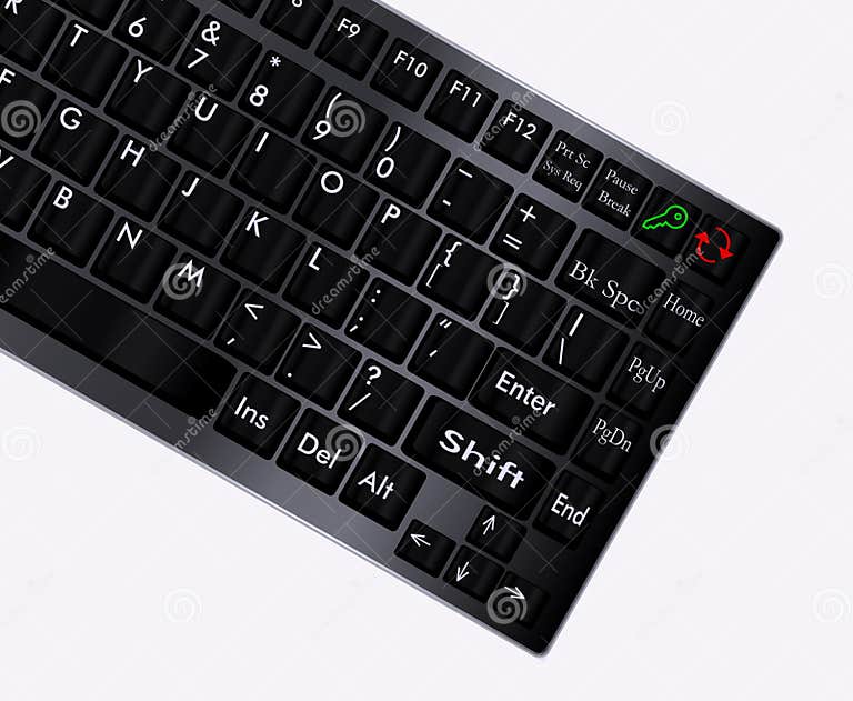 Classic Keyboard stock image. Image of device, types, function - 7383735