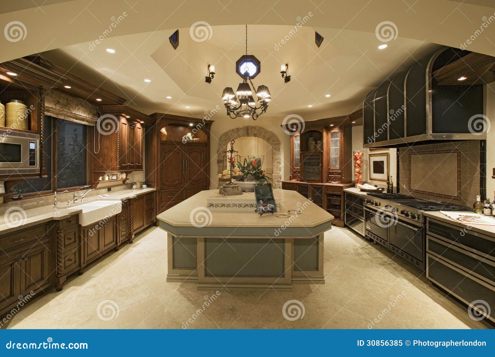 Classic Kitchen stock image. Image of table, america - 30856385