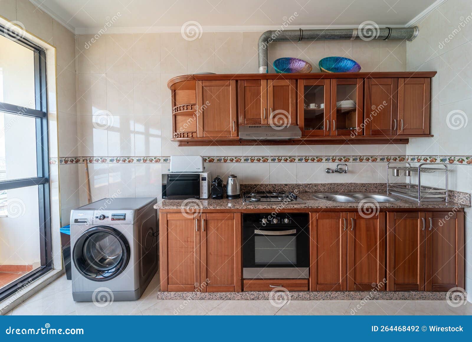 Classic Kitchen Fully Equipped with the Necessary Appliances Editorial ...