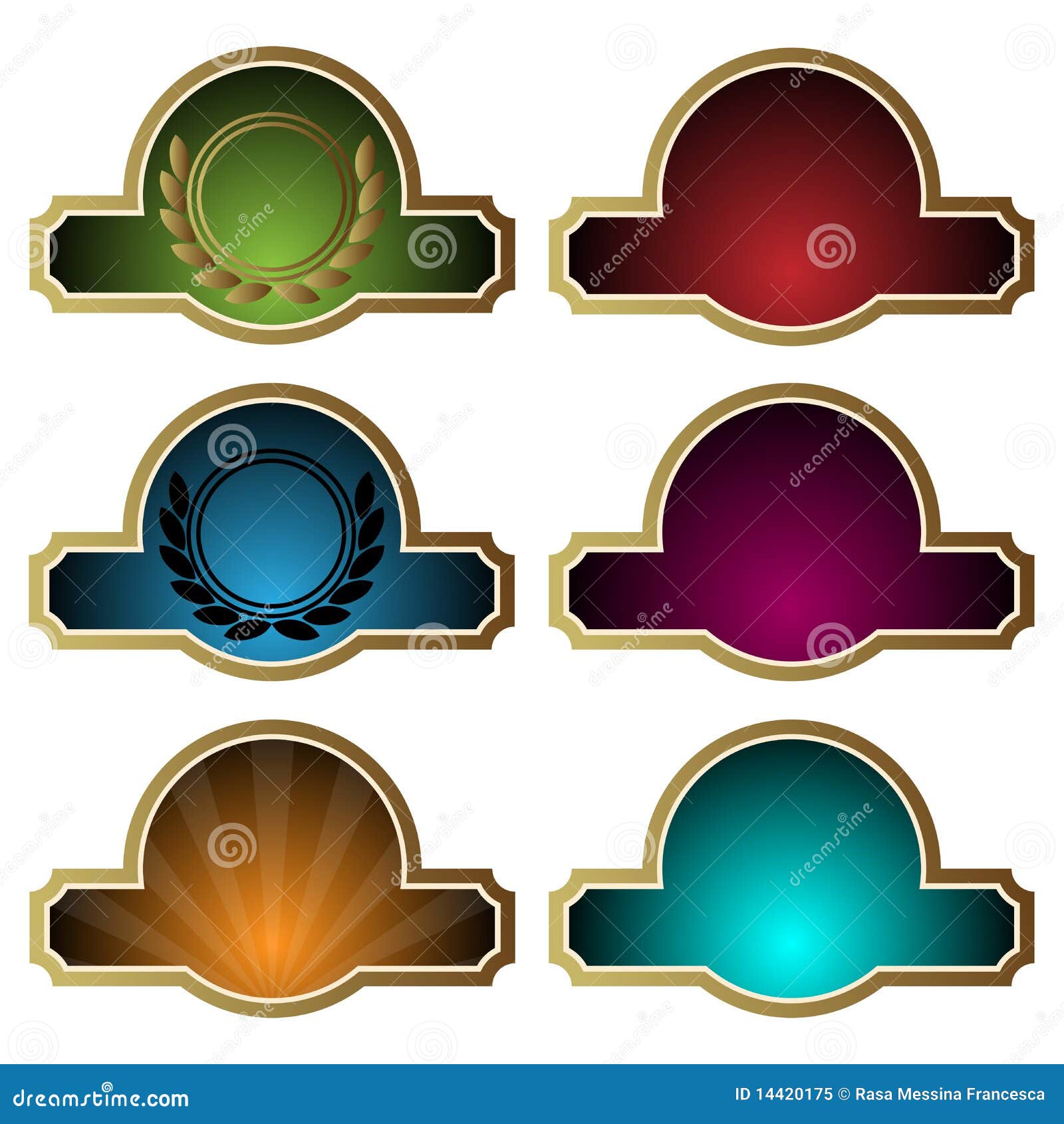 Classic labels stock vector. Illustration of decoration - 14420175