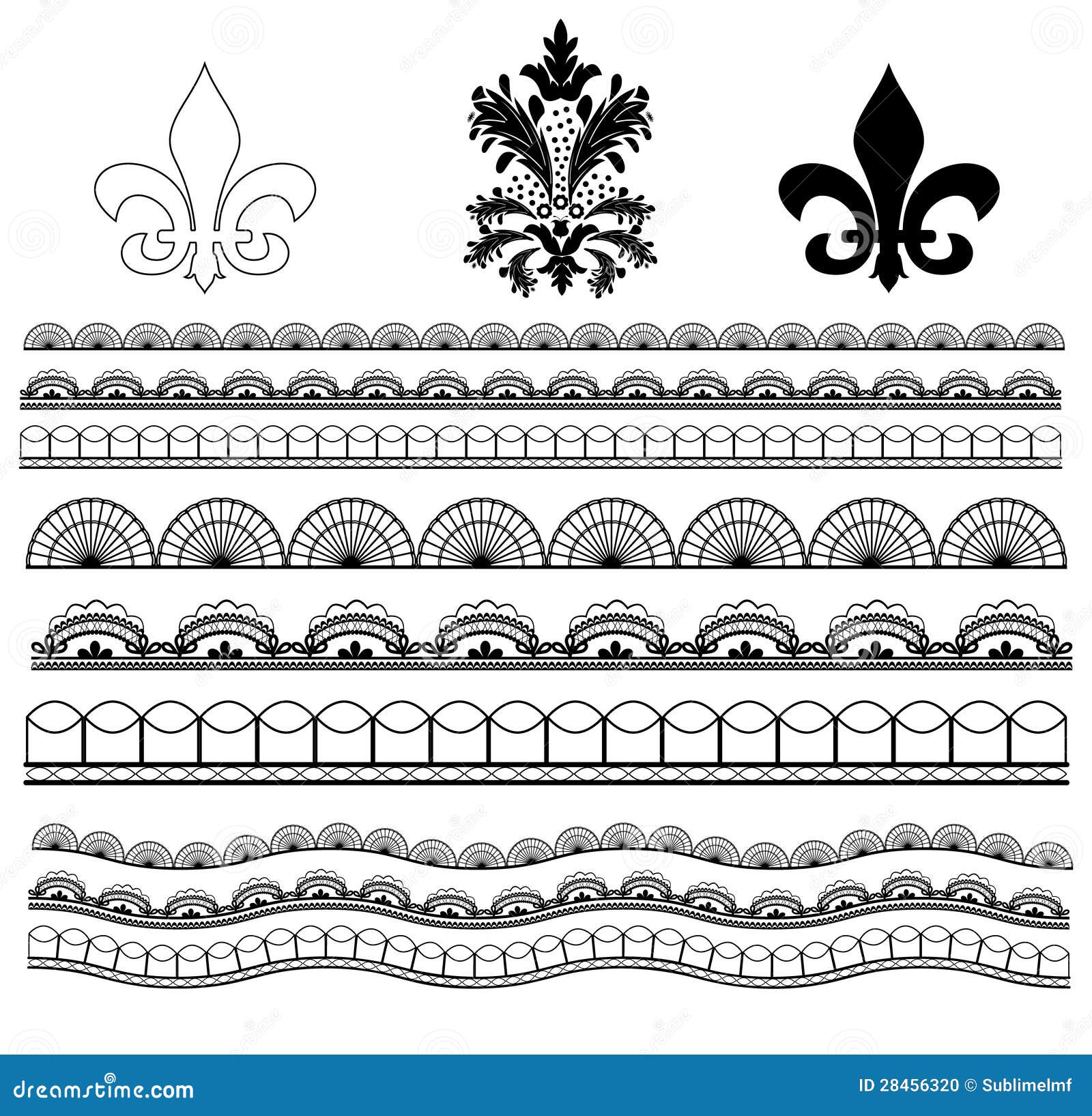 Damask Border Clip Art