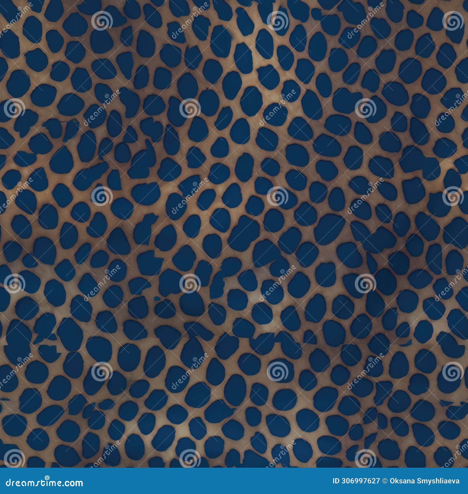 Classic Leopard Print on Blue Background. Traditional Leopard Print ...