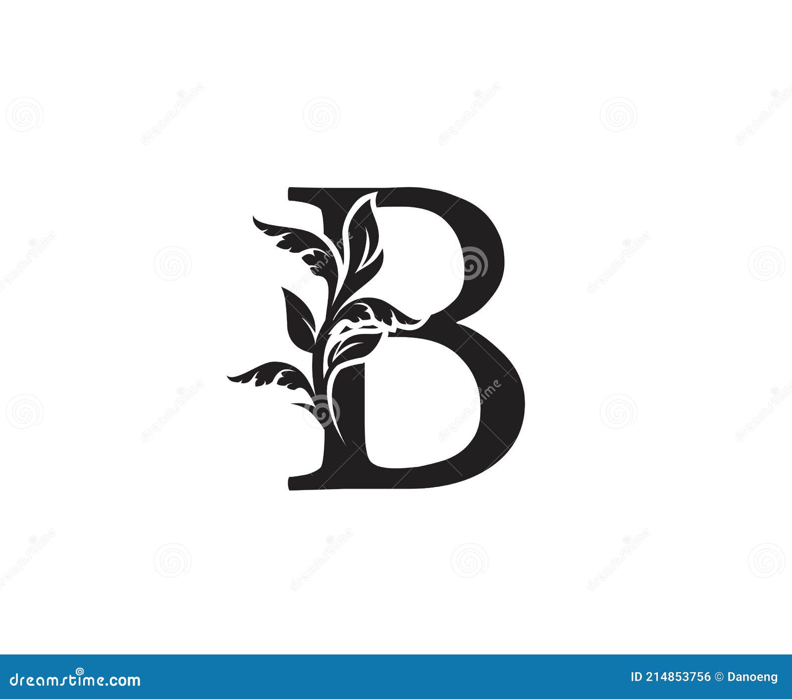 Classic Letter B Heraldic Logo. Vintage Classic Ornate Letter Vector ...
