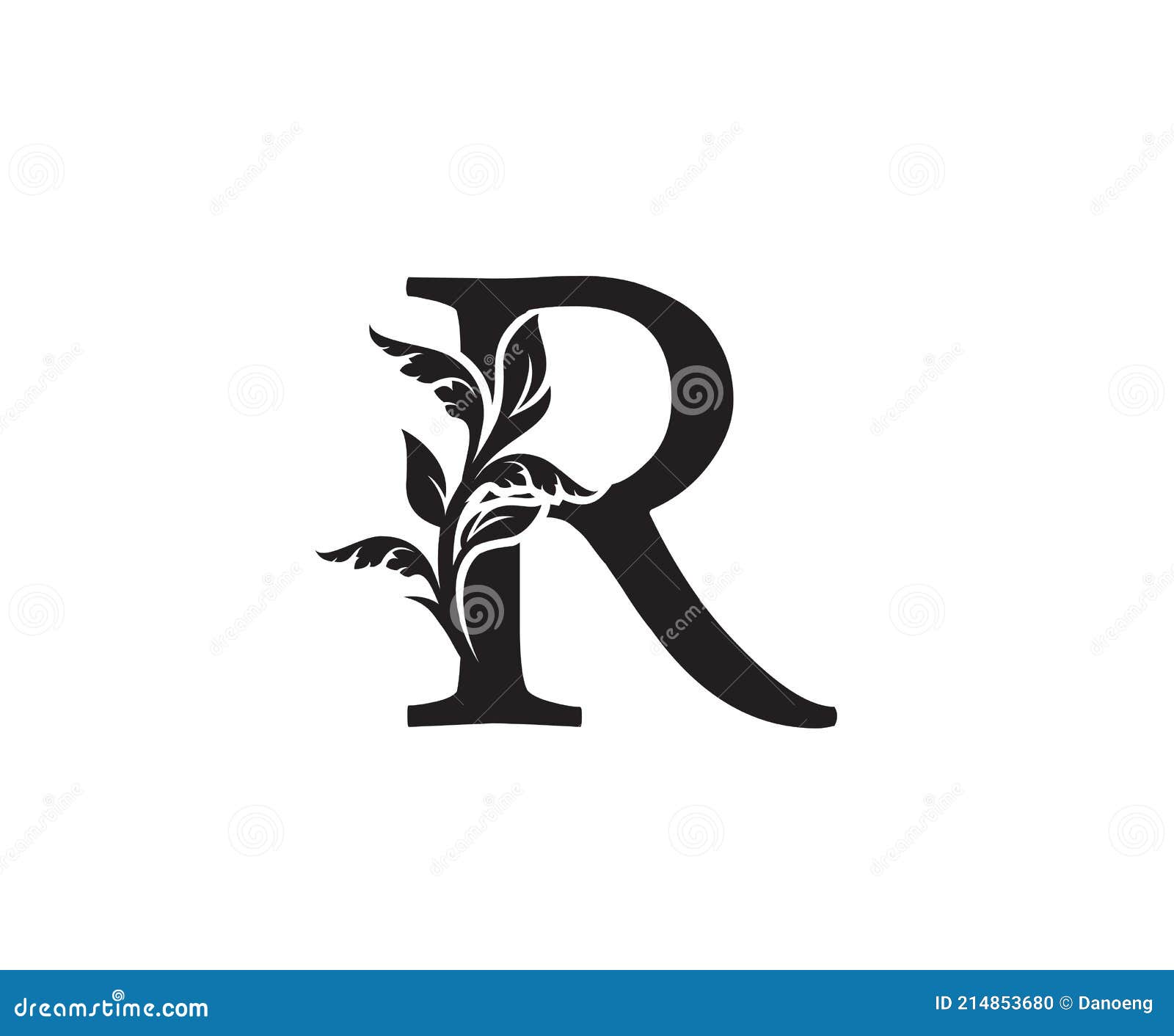 Classic Letter R Heraldic Logo. Vintage Classic Ornate Letter Vector ...