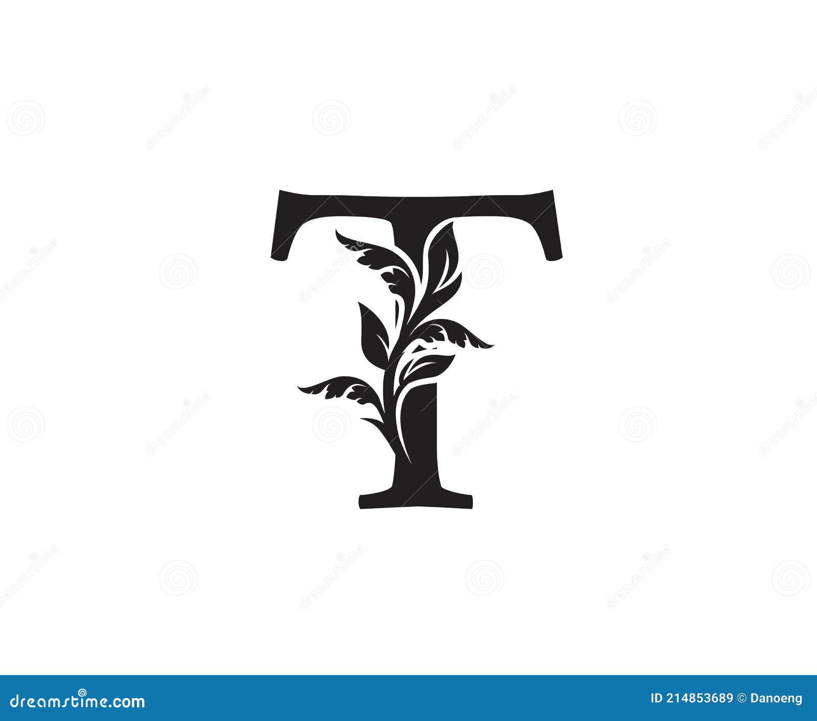Classic Letter T Heraldic Logo. Vintage Classic Ornate Letter Vector ...