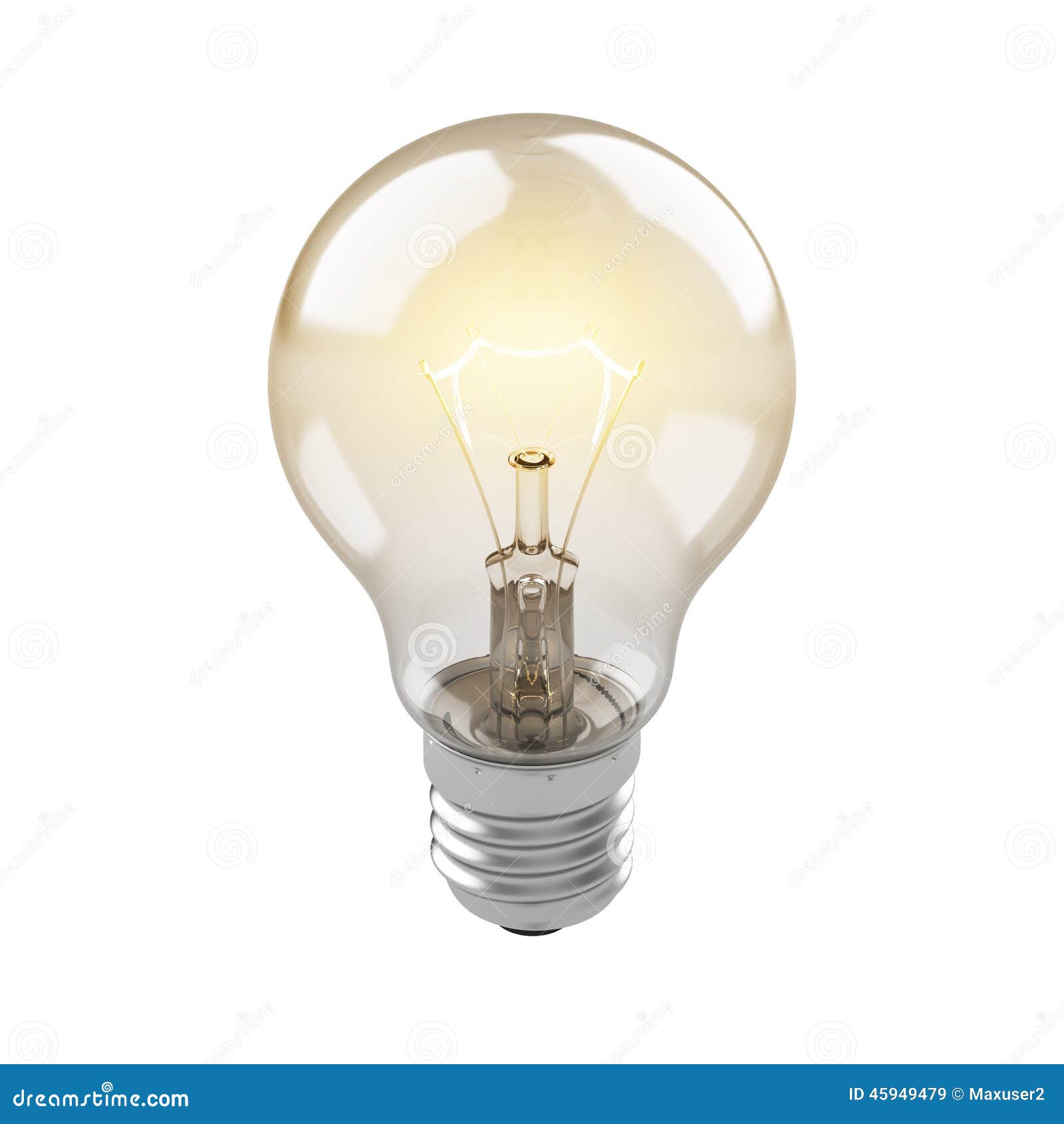 Classic light bulb stock image. Image of equipment, isolated - 45949479
