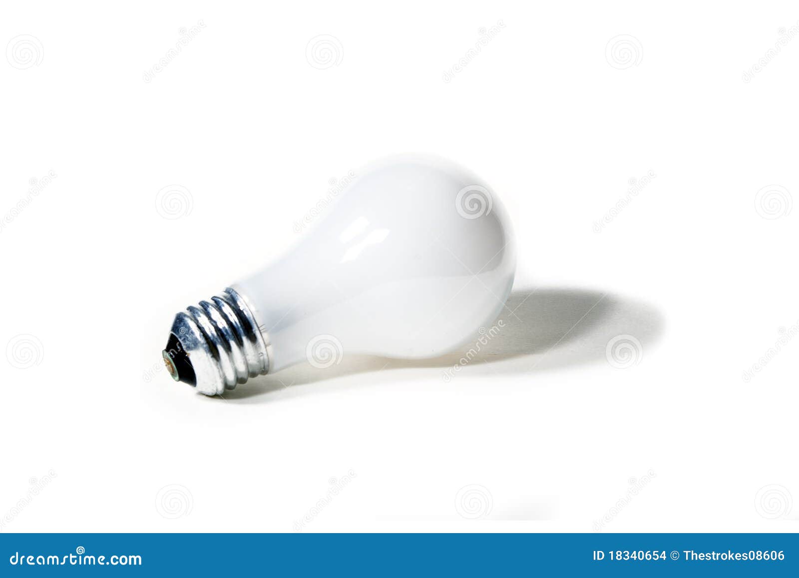 Classic Light Bulb Isolated on a White Background Stock Photo - Image ...