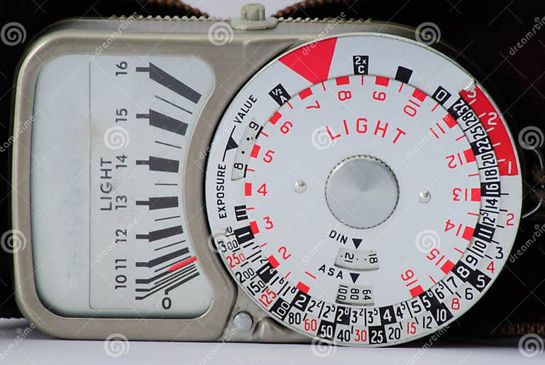 Classic Light Meter (1960 S) Stock Image - Image of studio, aperture ...