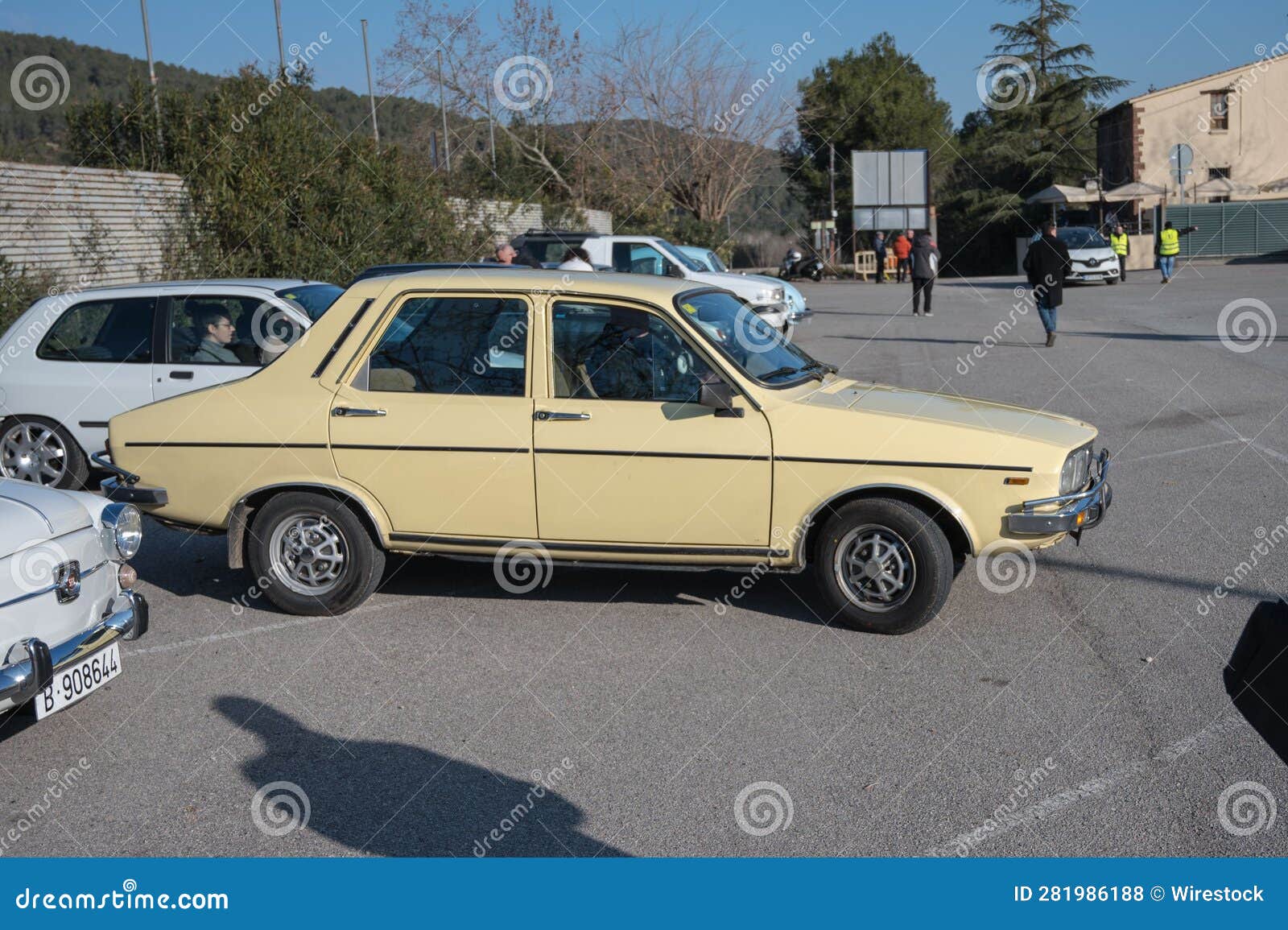 Classic Light Yellow Renault 12 on the Street Editorial Stock Photo ...