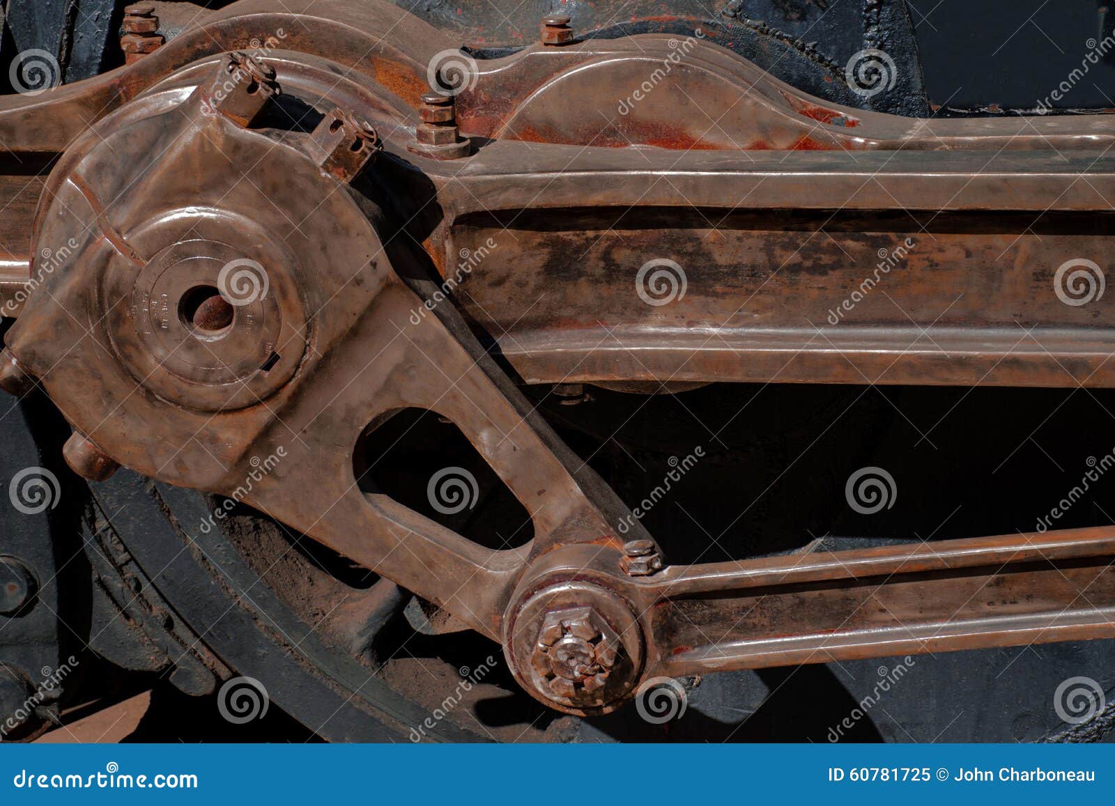 Classic Locomotive Coal Driven Rod and Driver Stock Image - Image of ...