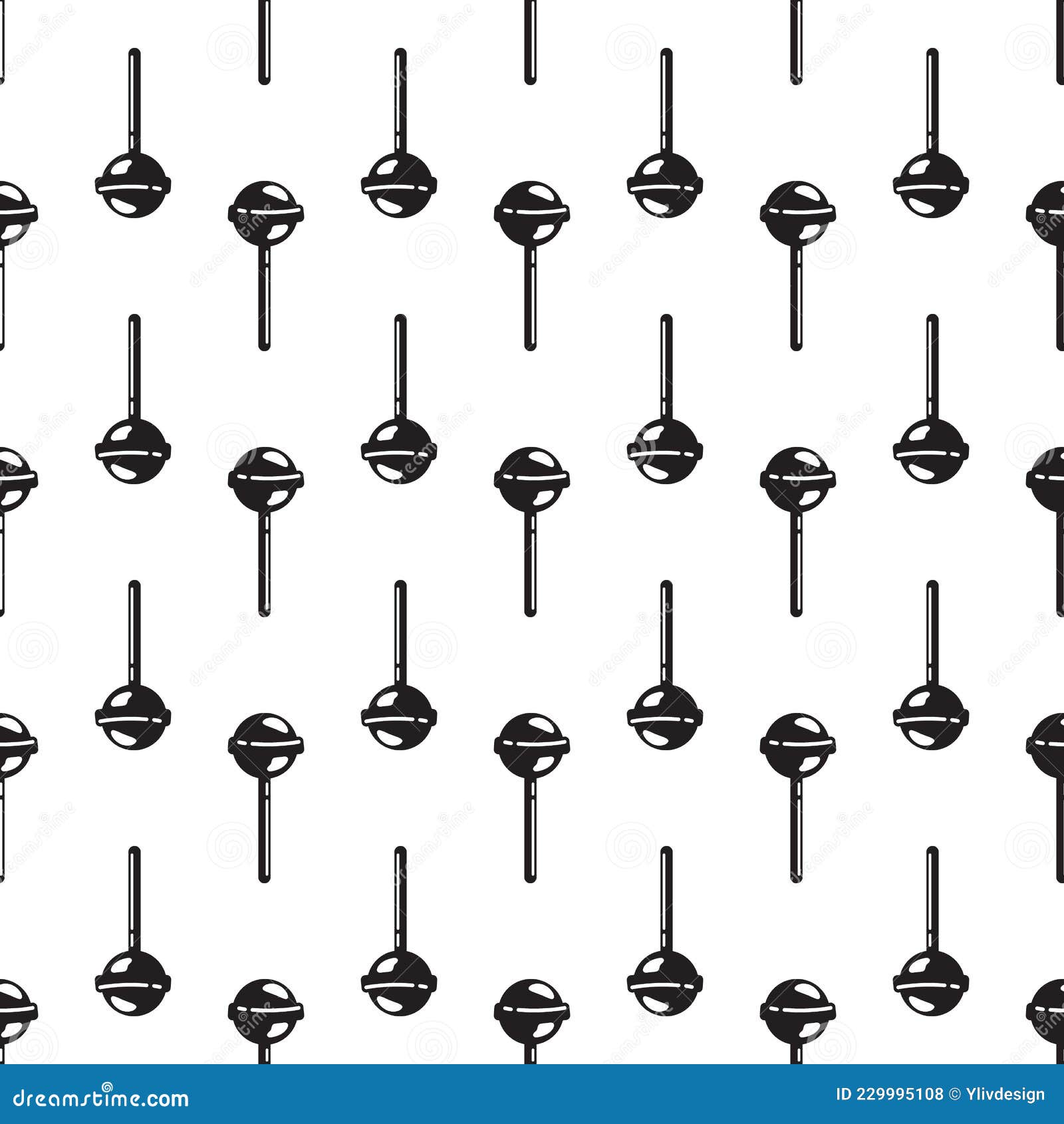 Classic Lollipop Pattern Seamless Vector Stock Vector - Illustration of ...