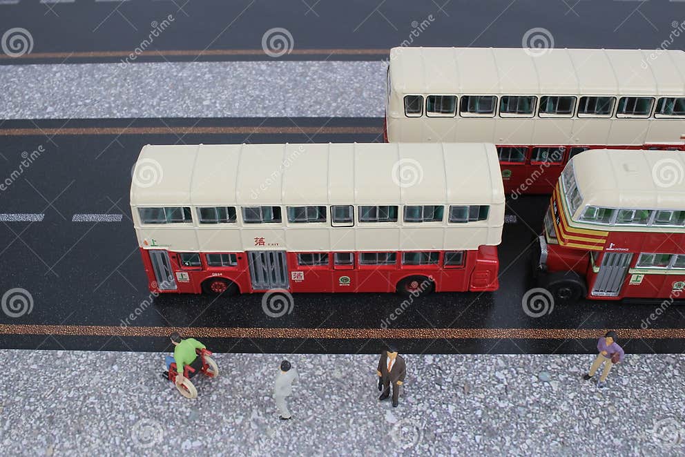 Classic London Bus model stock image. Image of copy, large - 87830331