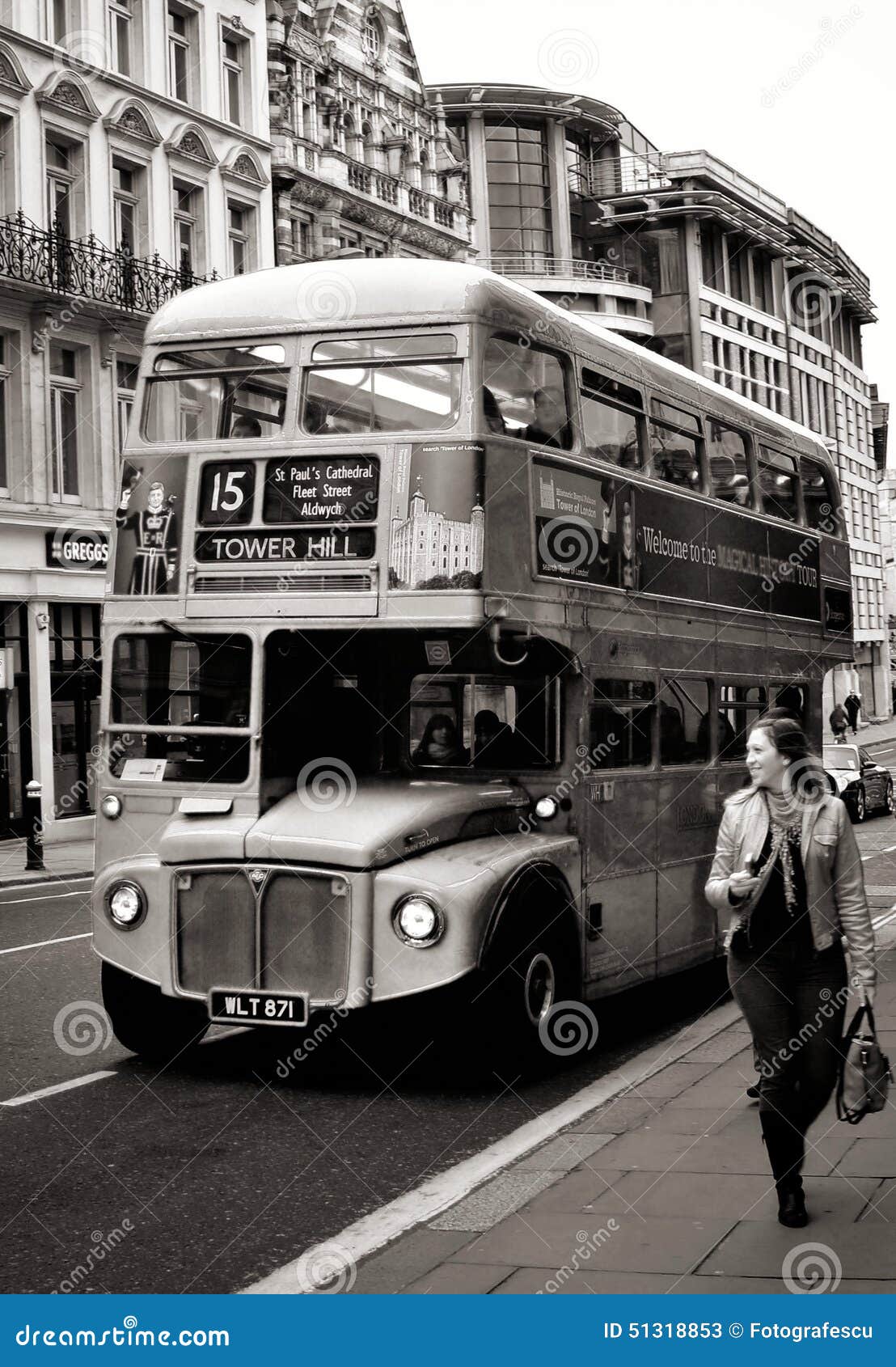 Classic London Bus editorial stock photo. Image of london - 51318853