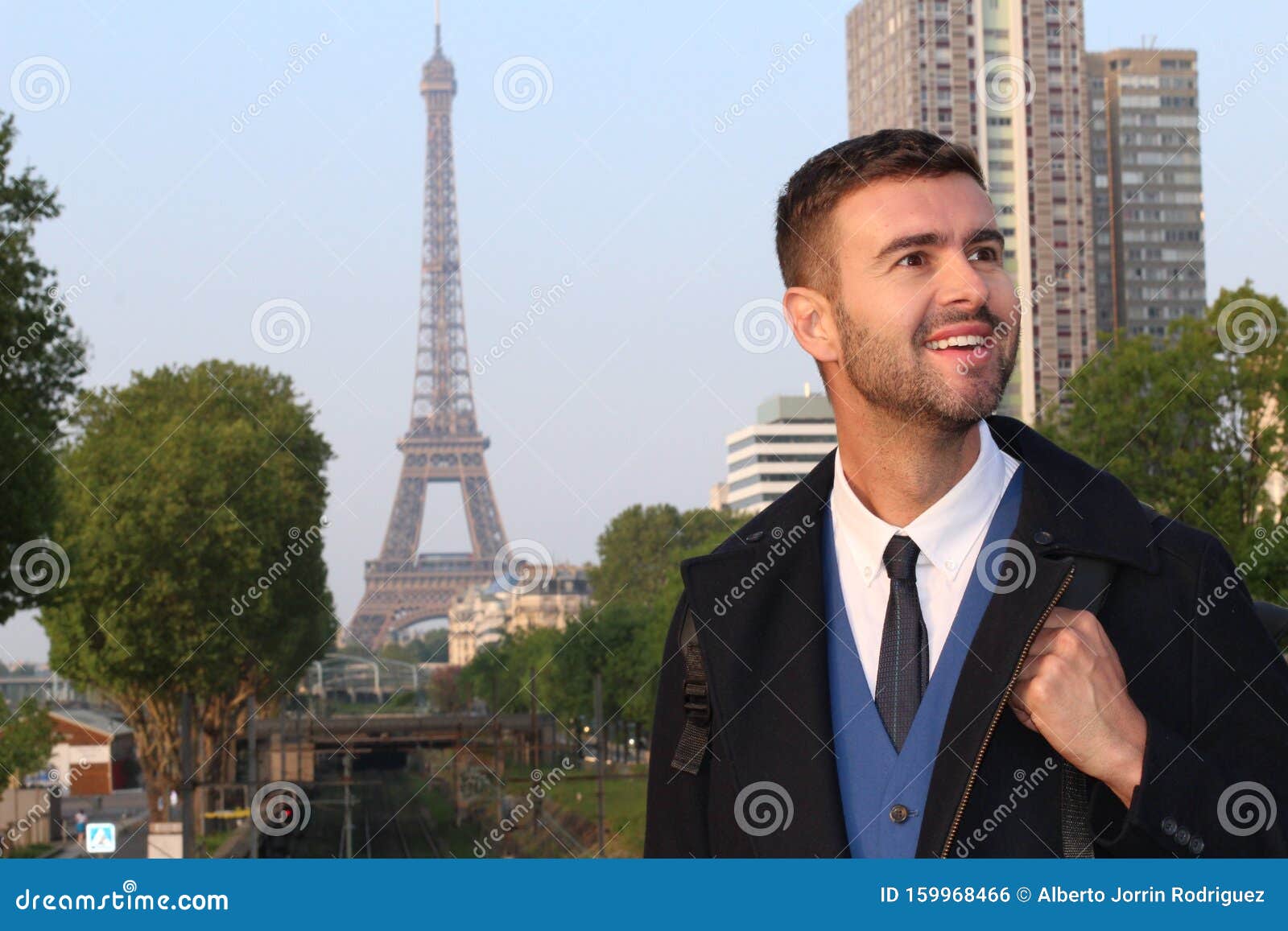 Classic Looking Gentleman in Paris Stock Photo - Image of landscape ...