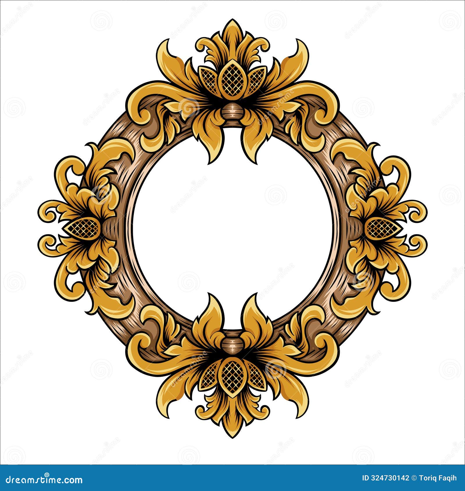 Classic and Luxury Vintage Style Pattern Frame Design Stock Vector ...