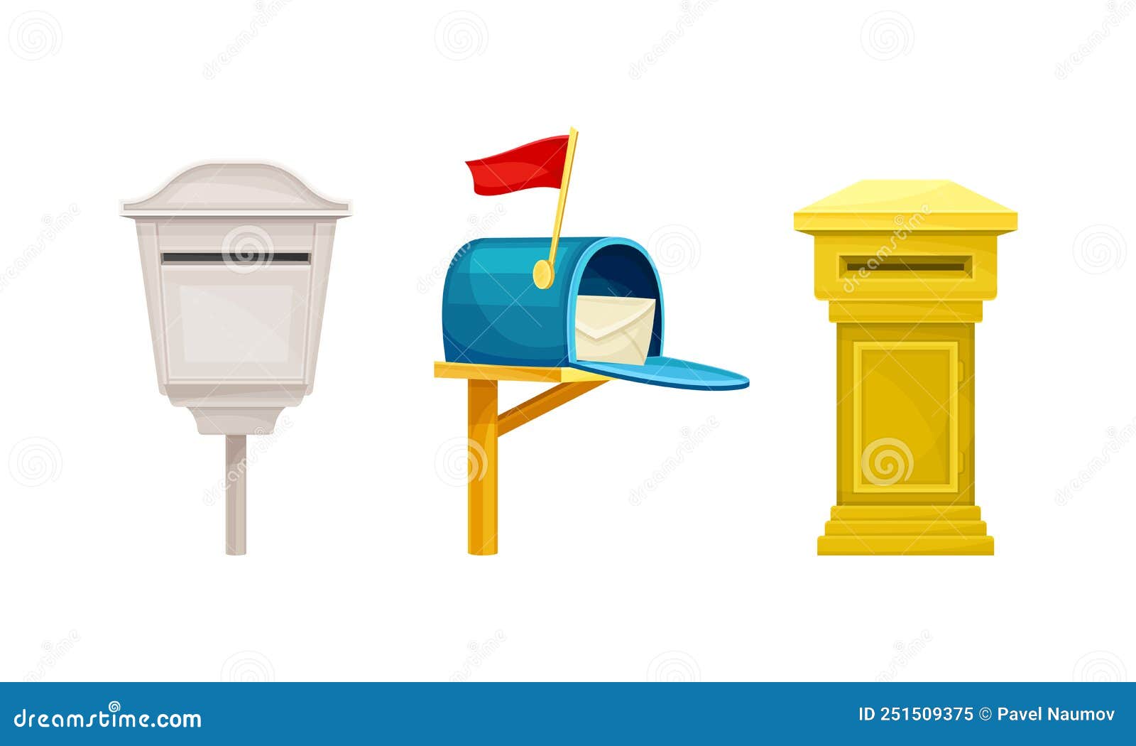 Classic Mailboxes Stock Illustrations – 33 Classic Mailboxes Stock ...