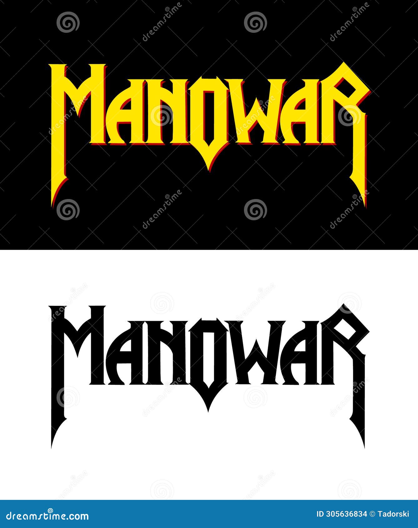 Classic Manowar Band Vector Logo. | CartoonDealer.com #305636834