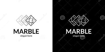 Classic marble logo stock illustration. Illustration of block - 247206020