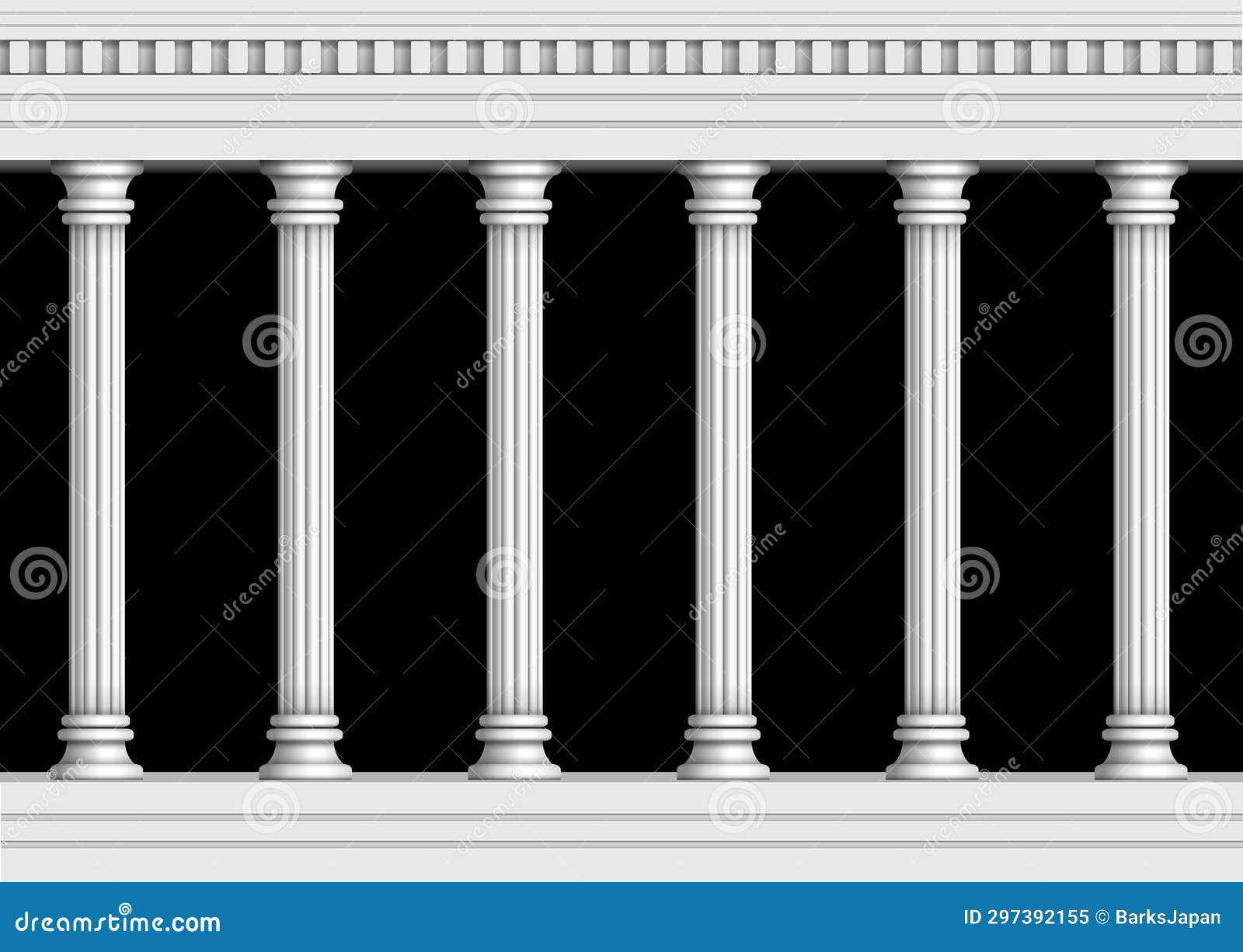 Classic Marble Pillars Background Illustration (repeatable Stock Vector ...