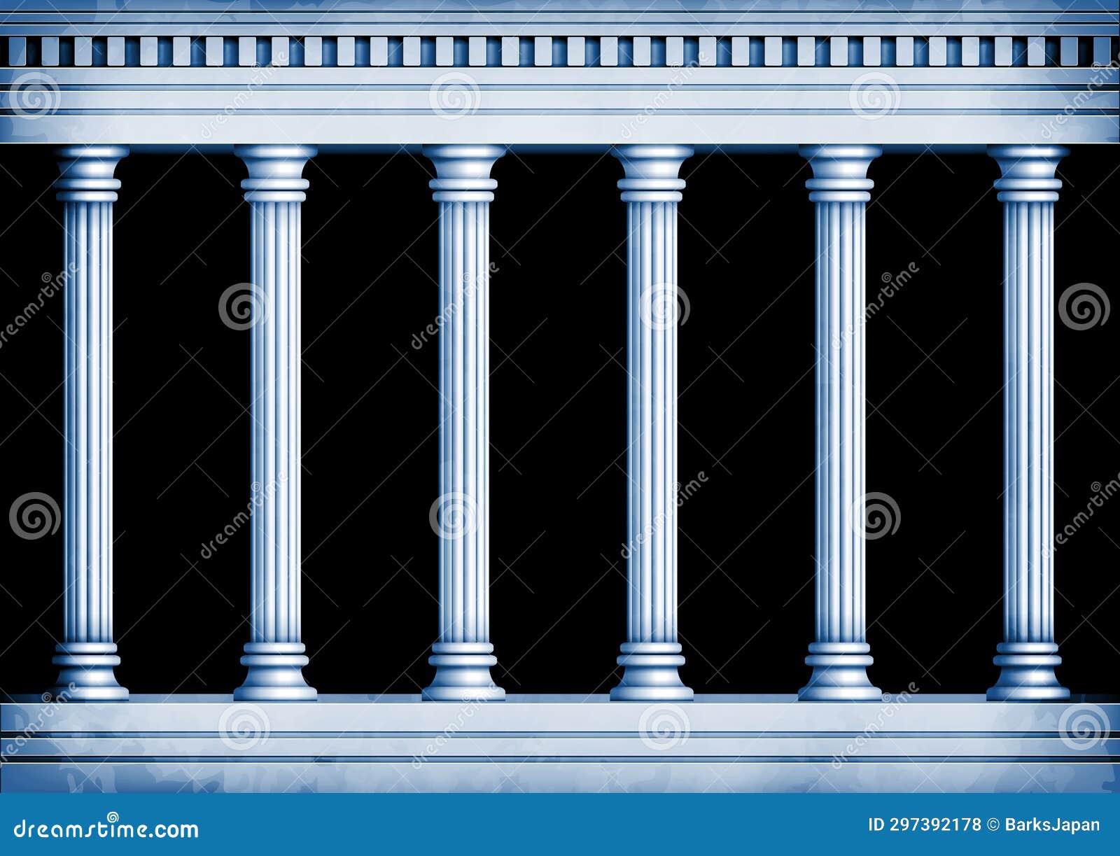 Classic Marble Pillars Background Illustration (repeatable Stock Vector ...