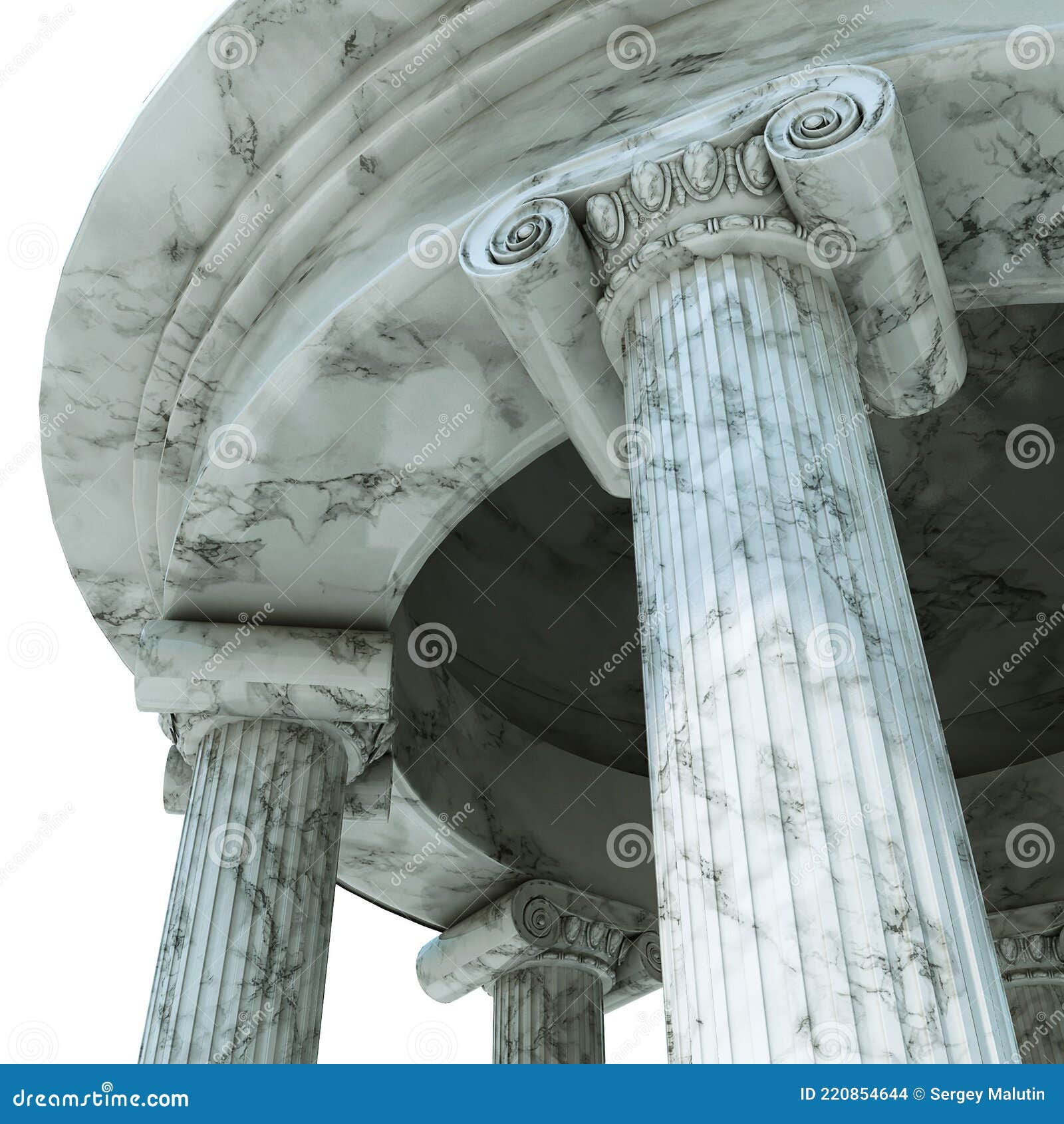Classic Marble Rotunda. stock illustration. Illustration of order ...