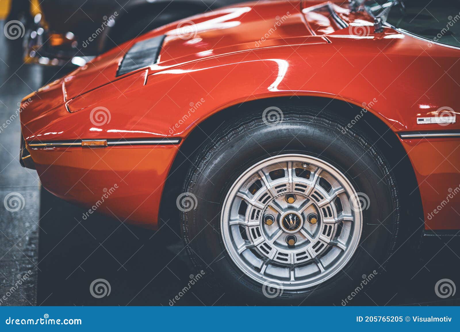 Classic Maserati Merak Car in Red Editorial Image - Image of chassis ...