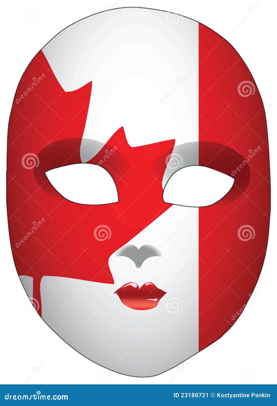 Classic mask Canada stock illustration. Illustration of idea - 23180721