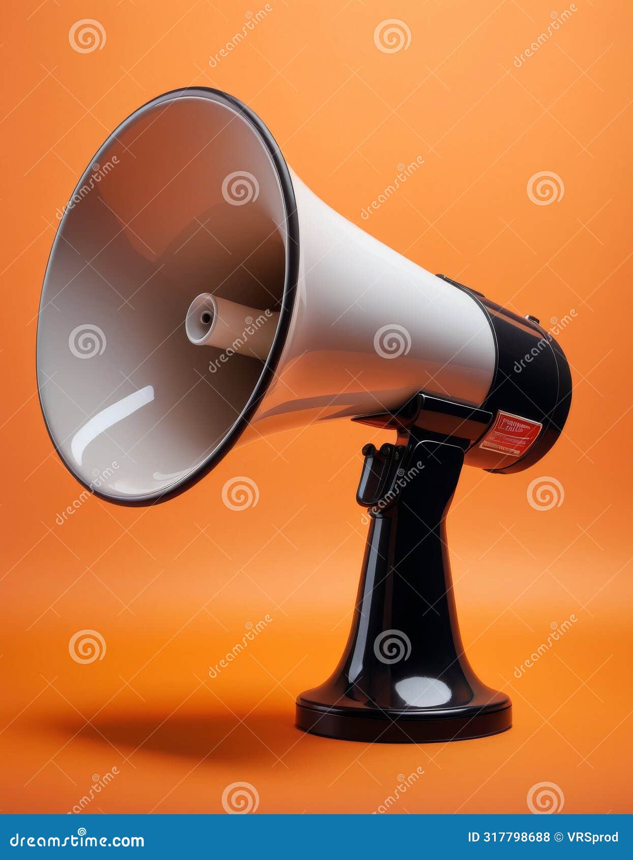 Classic Megaphone on Gradient Orange Background Stock Photo - Image of ...
