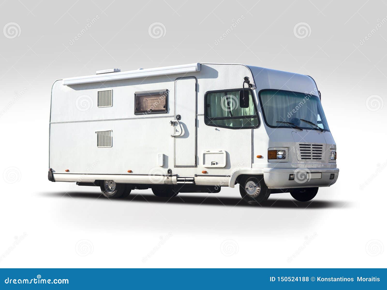 Classic Mercedes-Benz Motorhome Isolated on White Stock Photo - Image ...