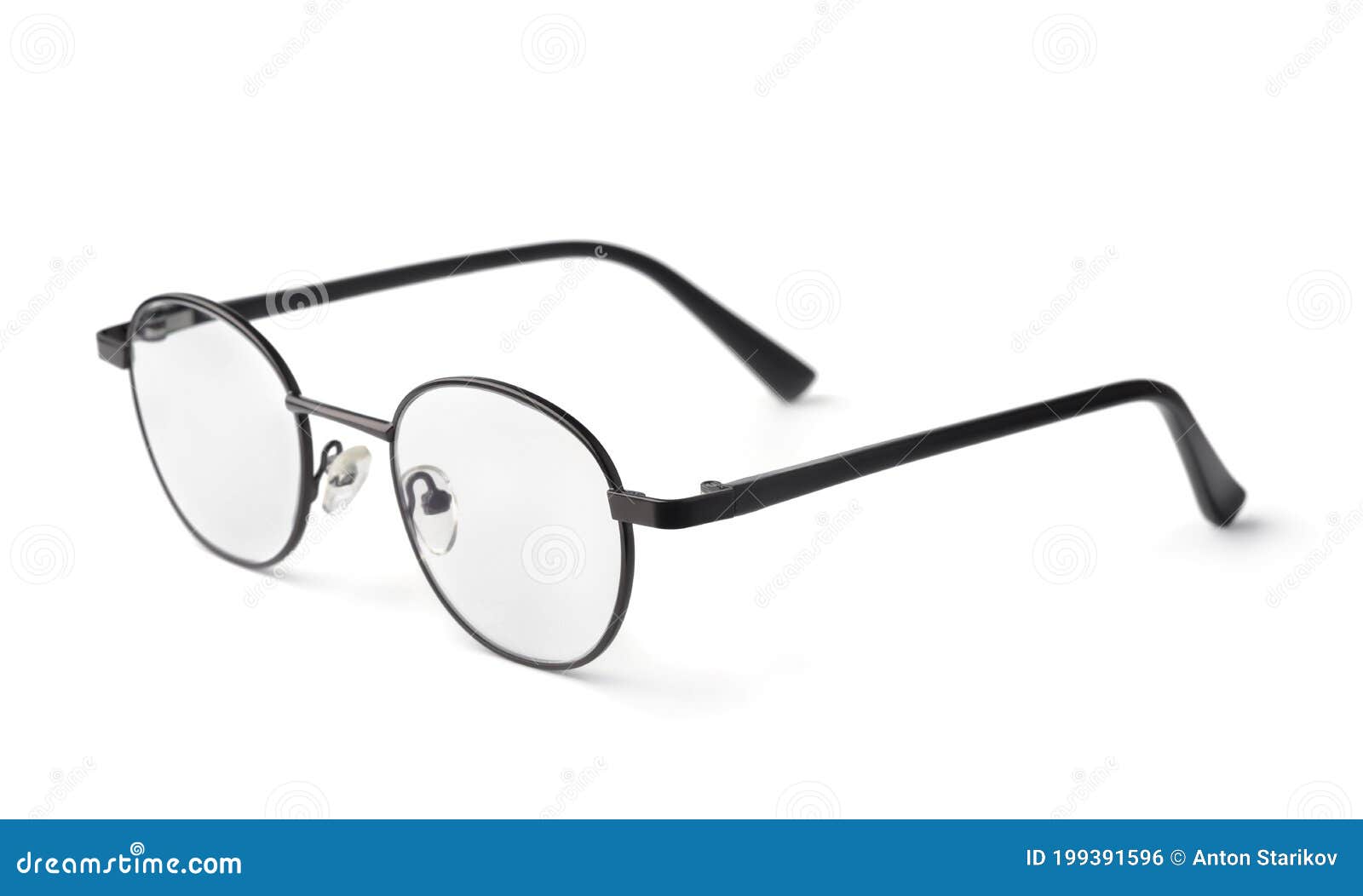 Classic Metal Frame Eyeglasses Stock Photo - Image of reading, glasses ...