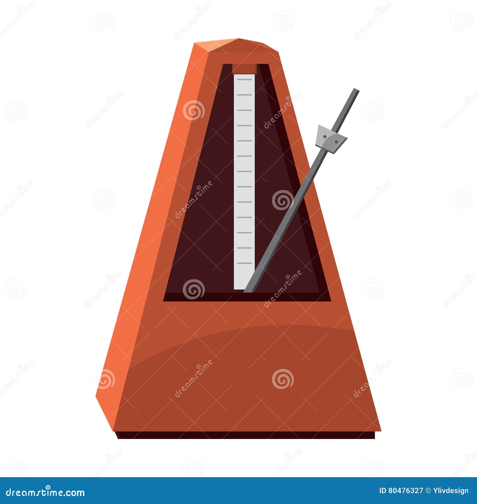 Classic Metronome Icon, Cartoon Style Stock Vector - Illustration of ...