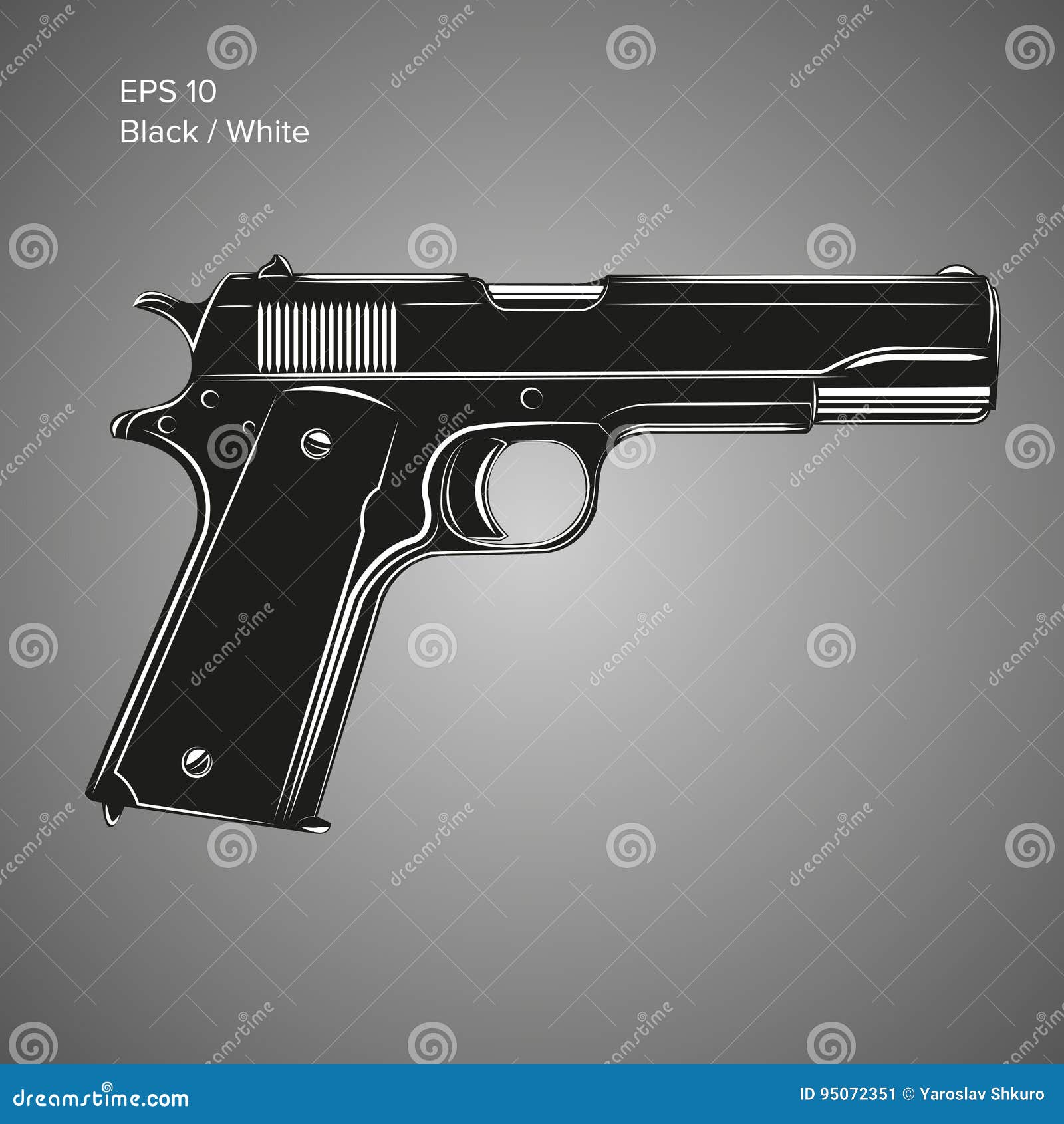 9mm Pistol Silhouette