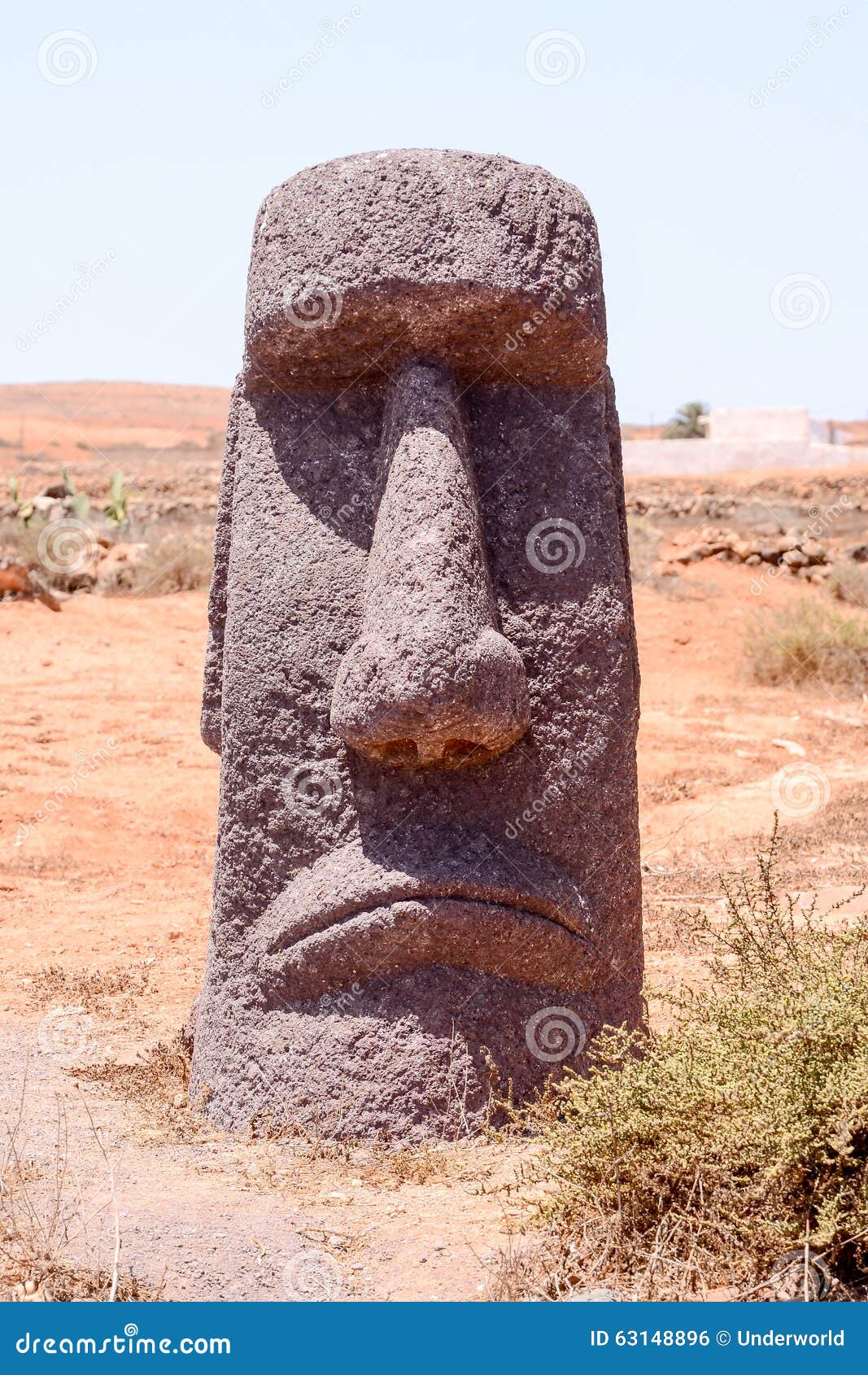 Classic Moai Mask stock photo. Image of ancient, island - 63148896