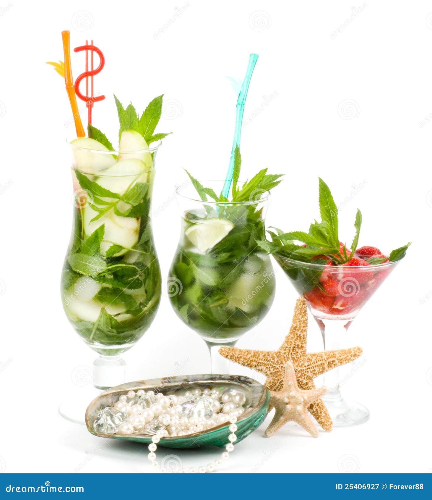 Classic Mojito summer set stock image. Image of berry - 25406927