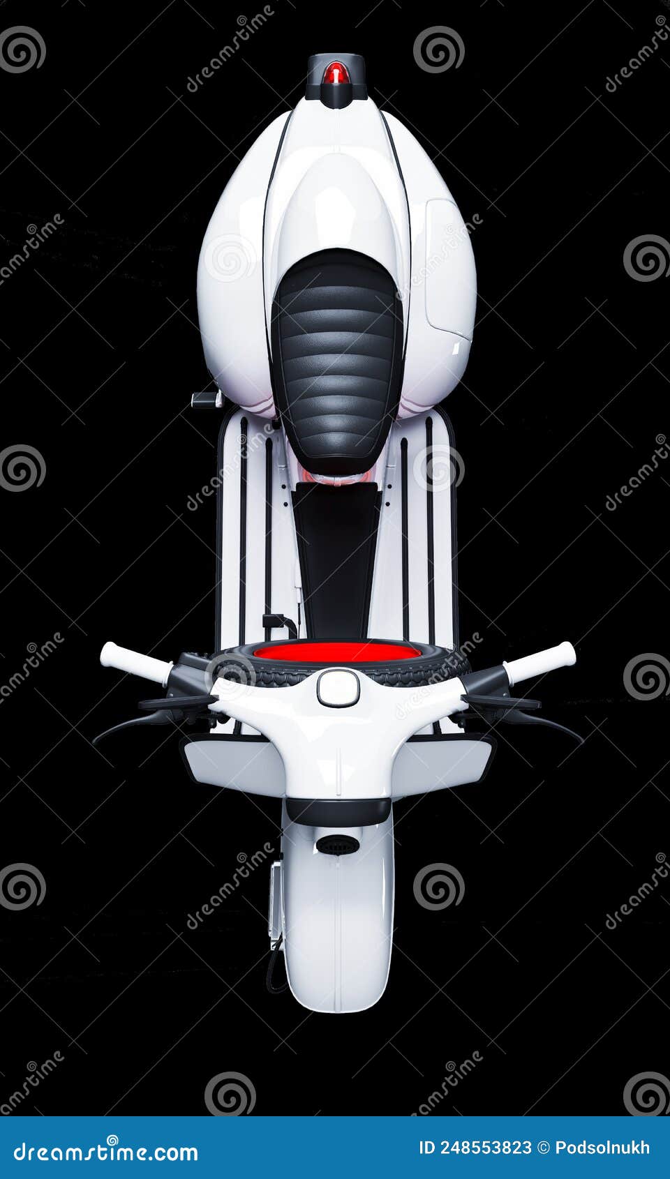 Classic Moped 3d Model Royalty-Free Stock Photo | CartoonDealer.com ...