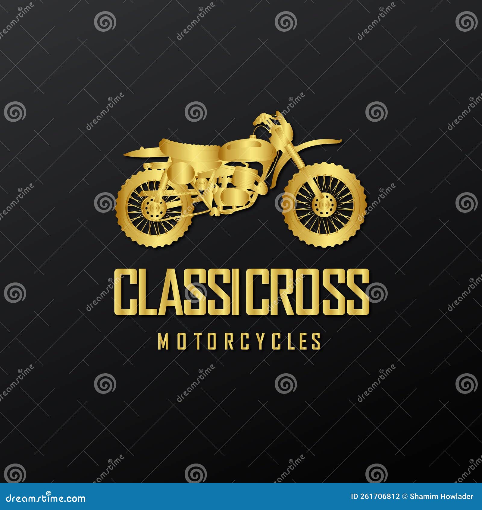 Classic Motocross Motorcycle Riders Logo Stock Vector - Illustration of ...
