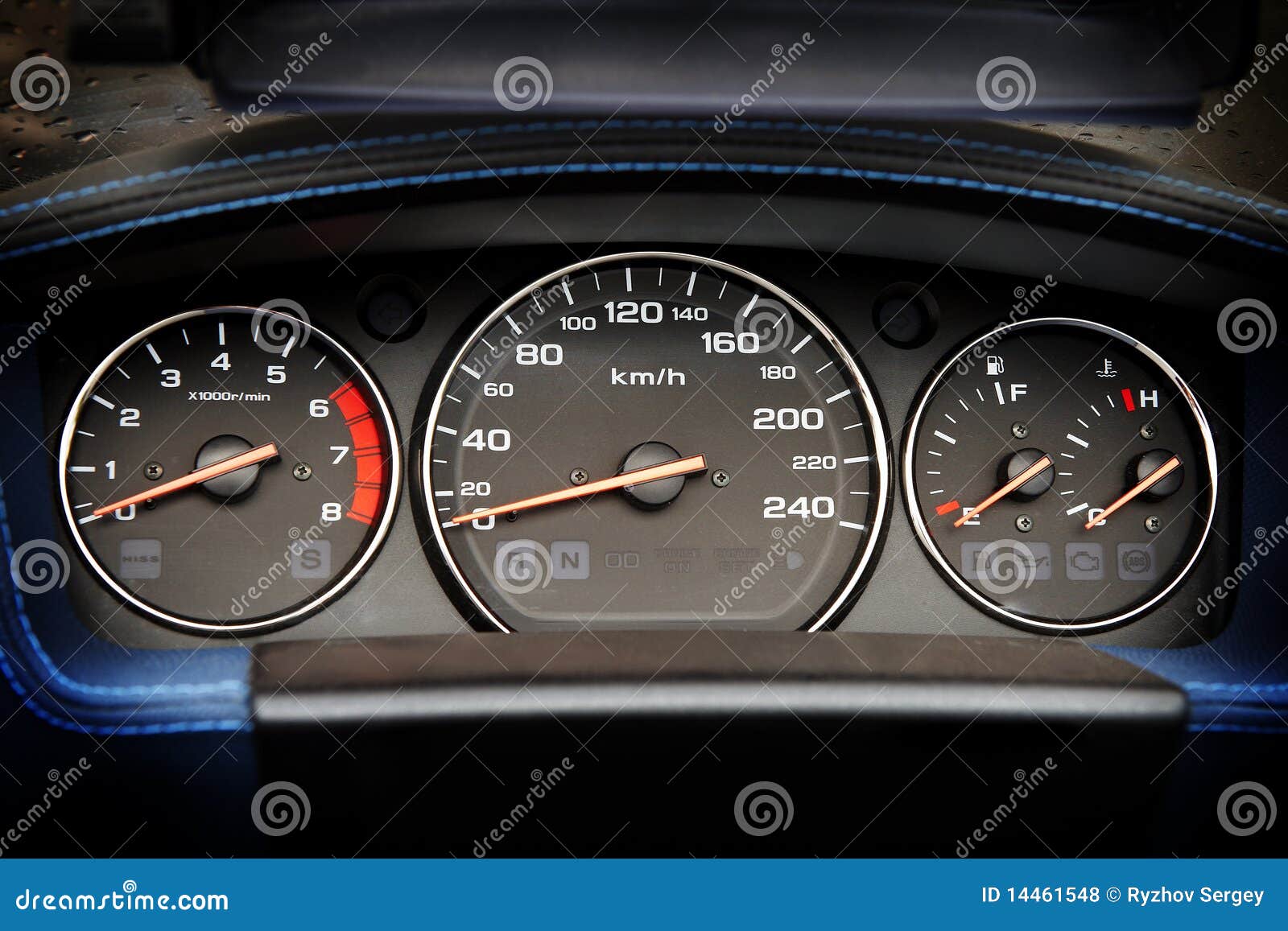 Classic Motorcycle Dashboard Stock Photo - Image of dashboard ...