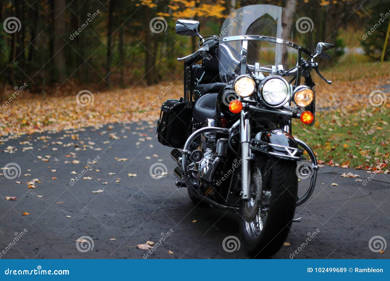 Motorcycle stock image. Image of fall, headlight, black - 102499689