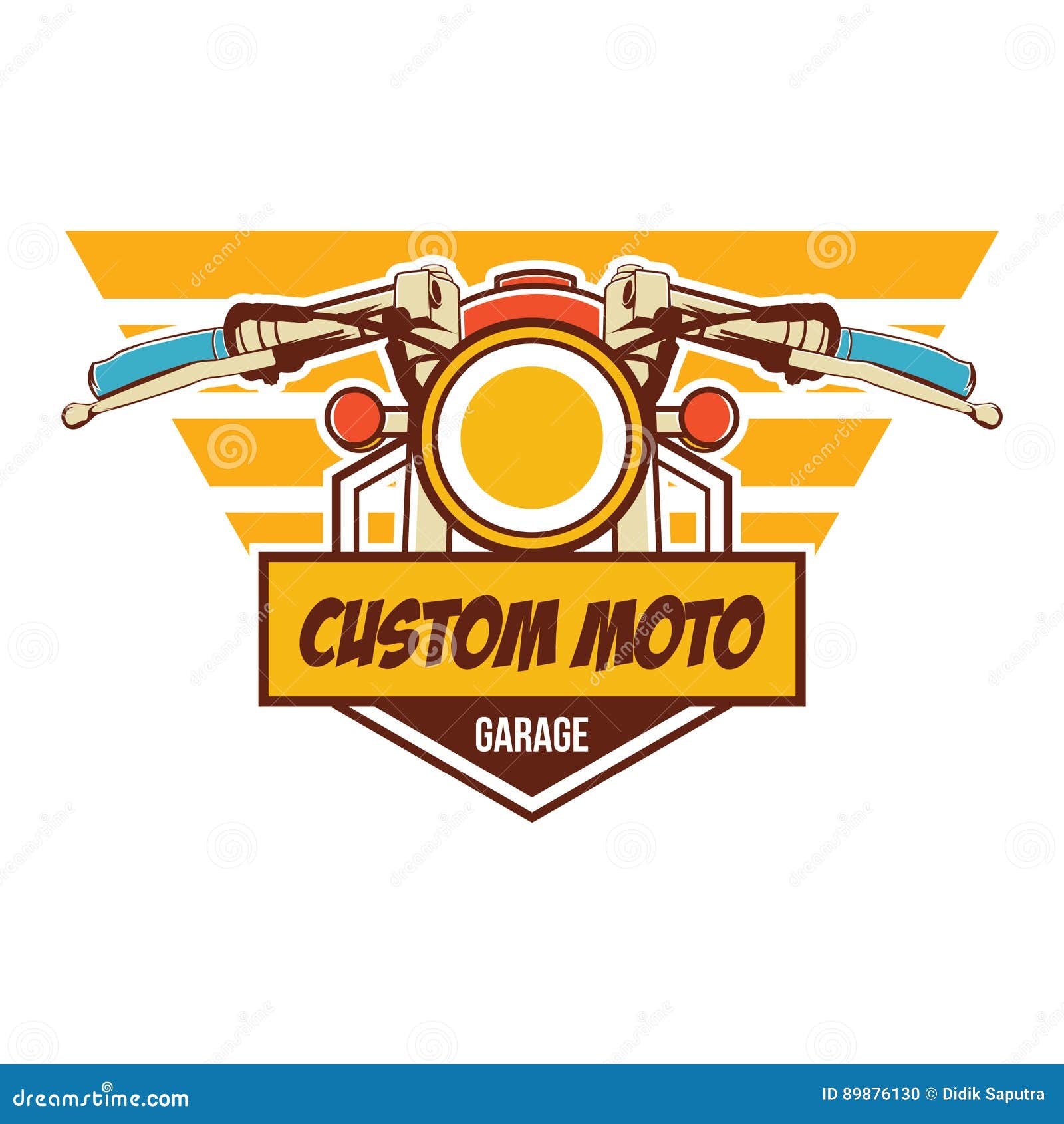 Classic Motorcycle logo stock vector. Illustration of helmet - 89876130