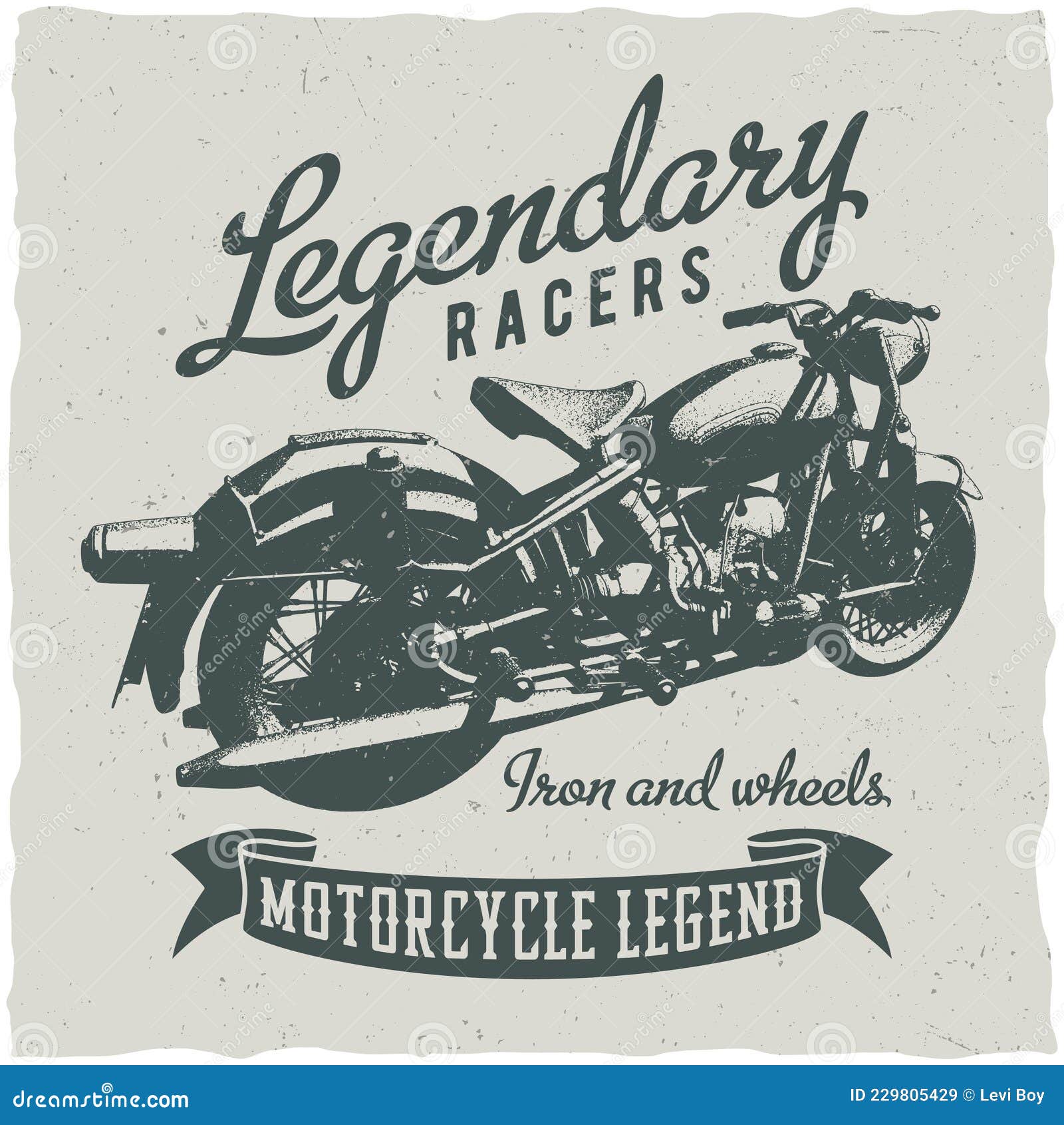 Classic Motorcycles Label Design Template Poster Logo Stock ...