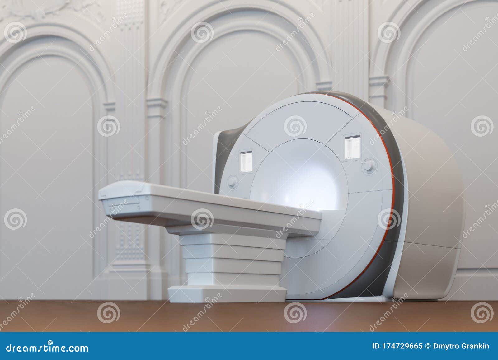 Classic Museum With Golden Frame On Wall Royalty-Free Stock Image ...