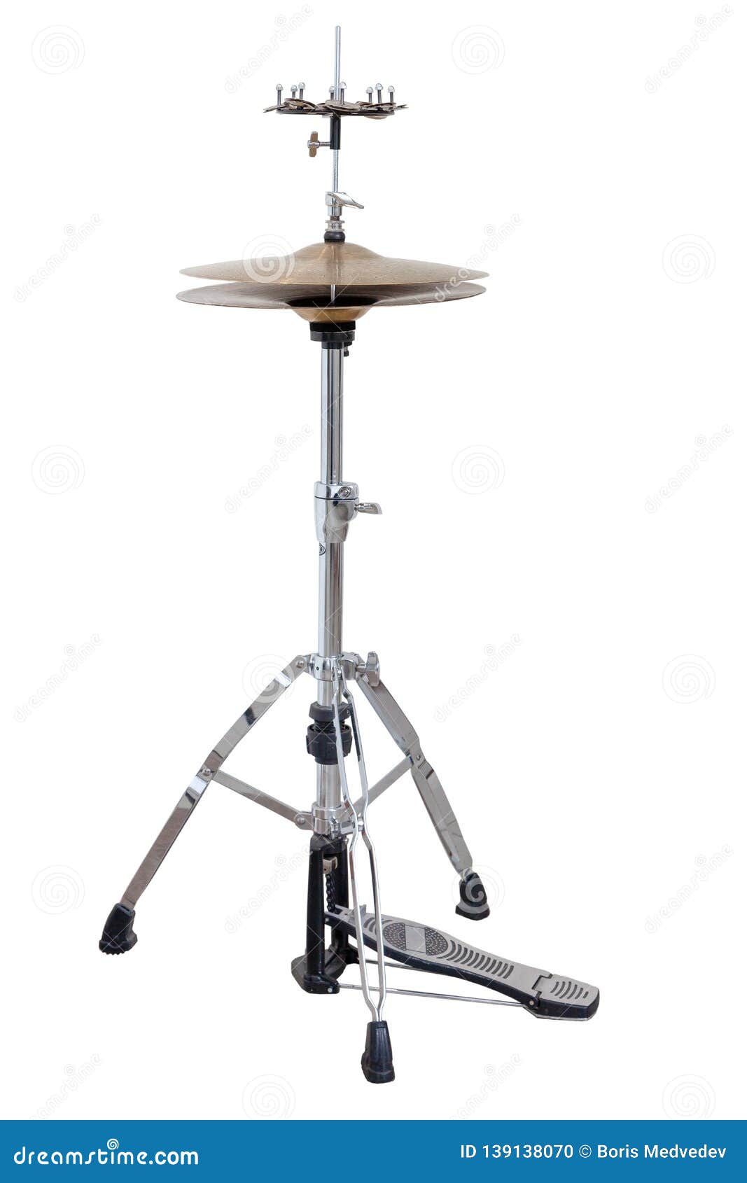 Classic Musical Percussion Instrument Plate Isolated on White ...