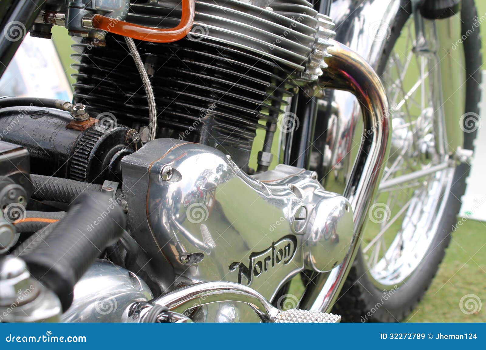 Classic Norton Commando Motorcycle Engine Editorial Stock Image - Image ...