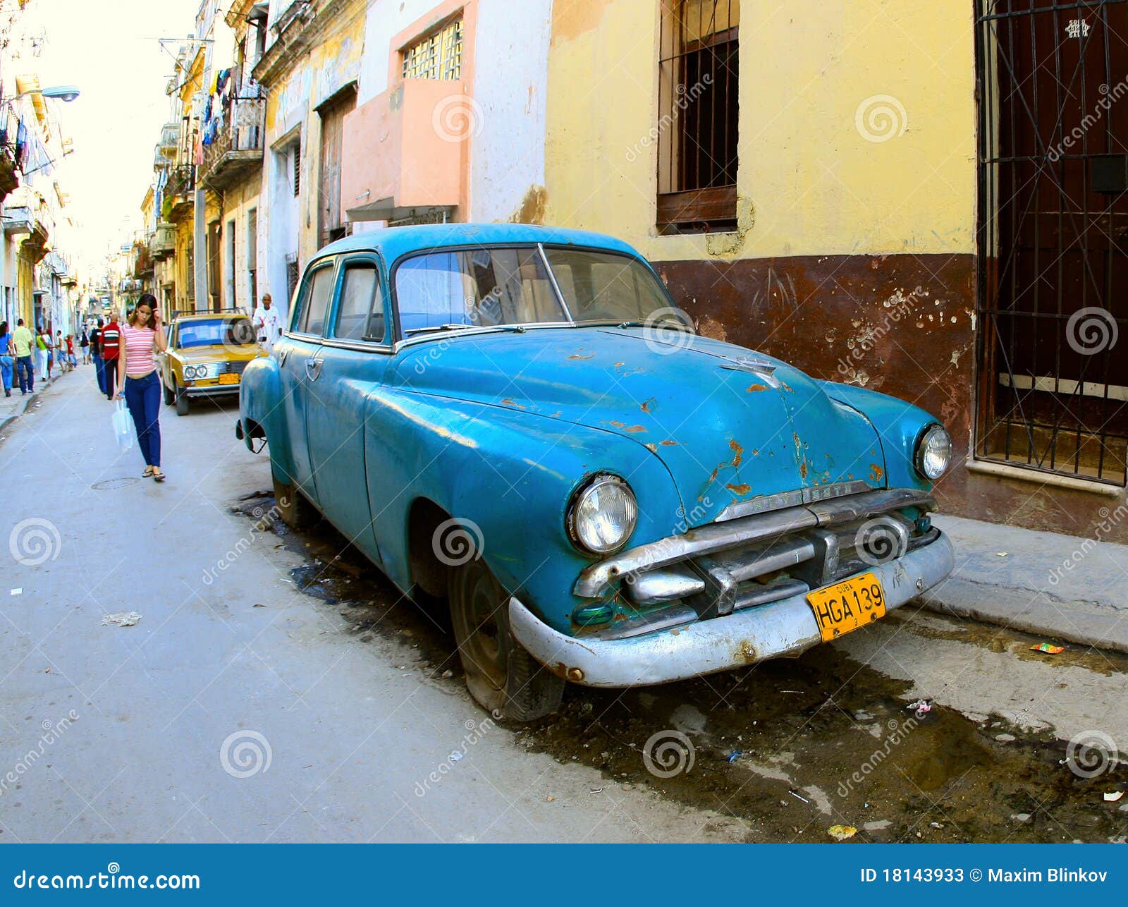 A Classic Old Car is Blue Color Editorial Stock Photo - Image of aged ...