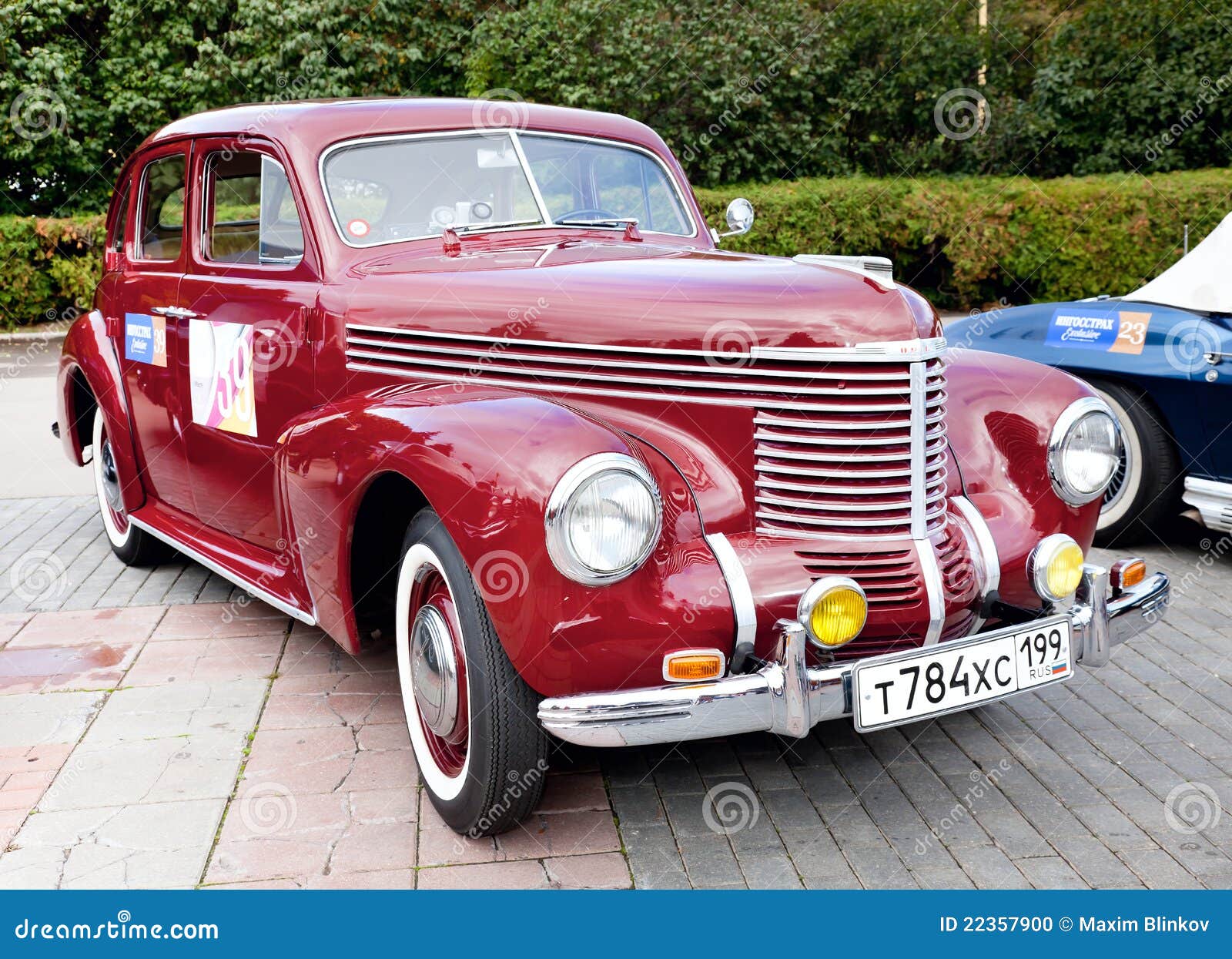 Classic old car red editorial image. Image of parked - 22357900
